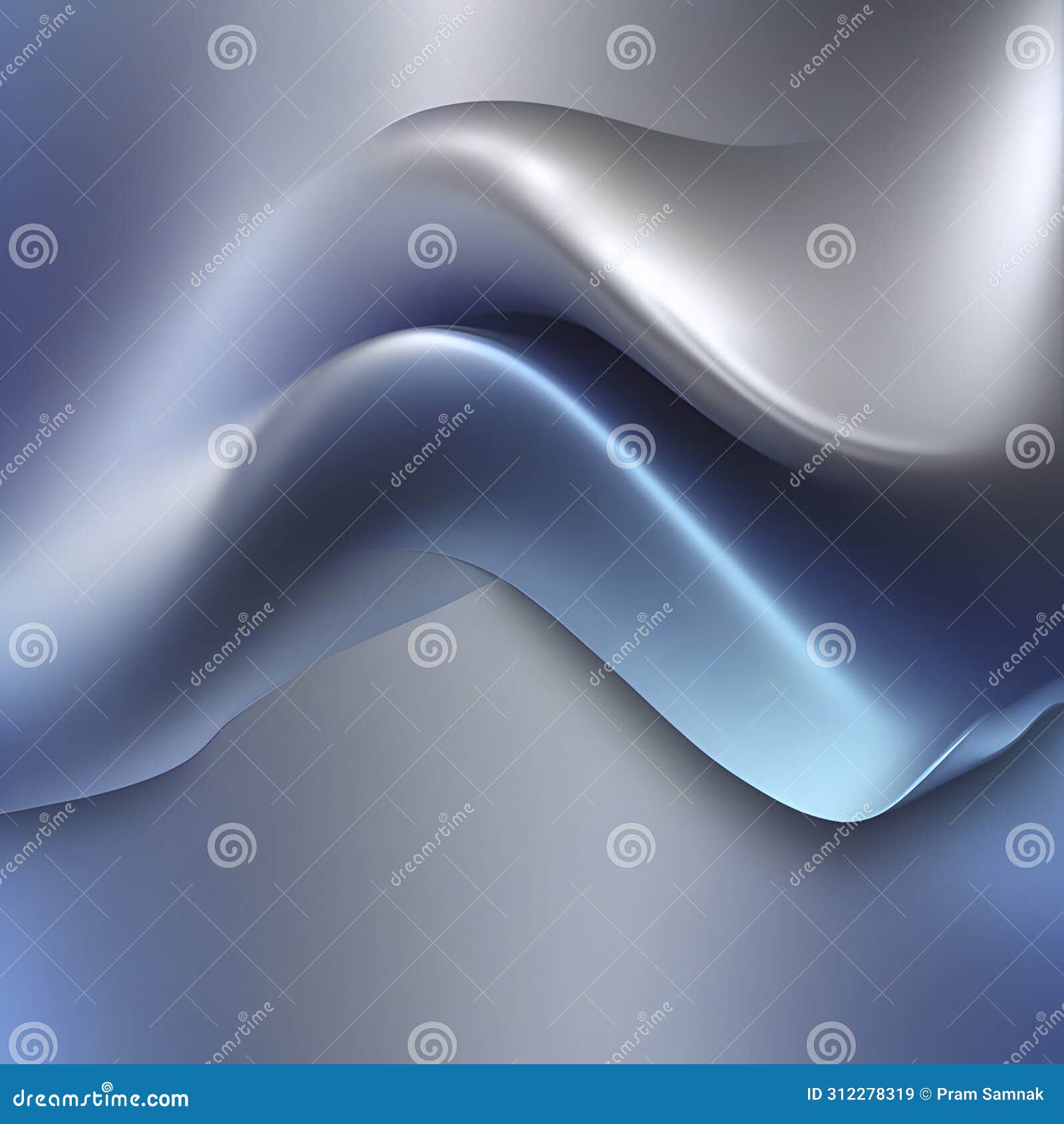 Blue and Silver Gradient with Smooth Color Transitions. AI-Generated ...