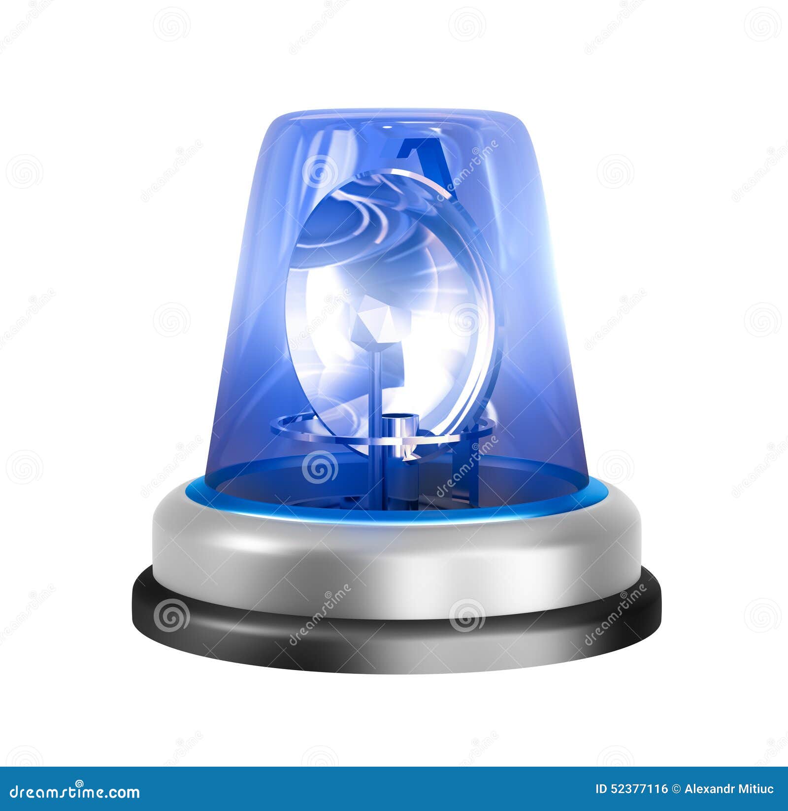 Blue And Red Siren Lamp Blink. Security Blinding Lights In Dark ...