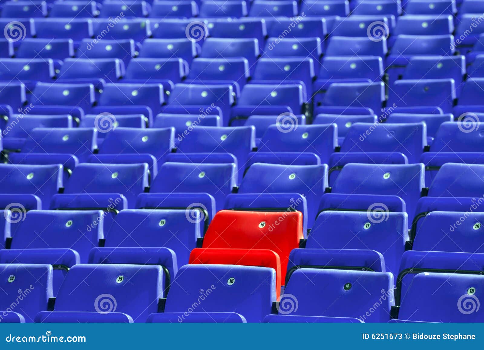 Blue sit rows stock image. Image of spectators, modern - 6251673