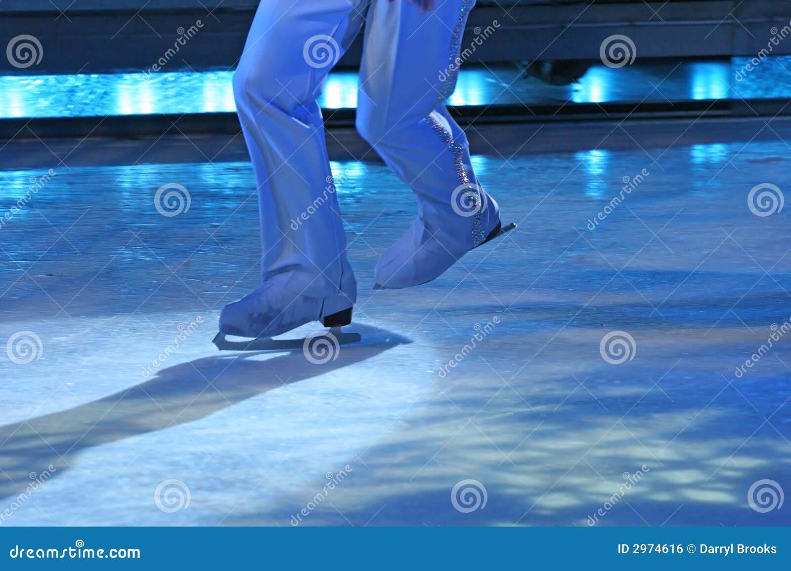 Blue Skates stock photo. Image of sport, figure, skate - 2974616