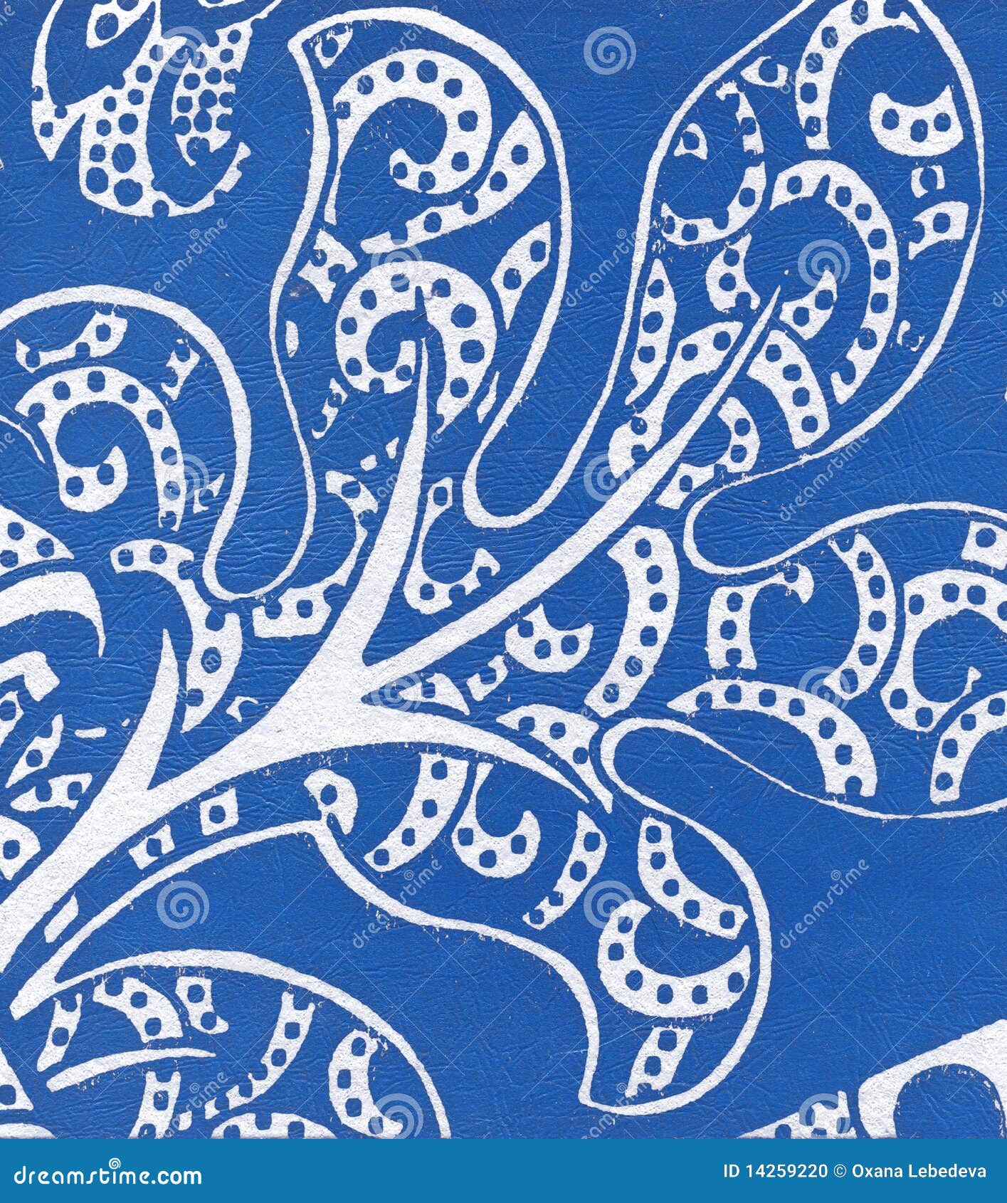 Blue Skin Texture with a Floral Pattern Stock Photo - Image of ground ...