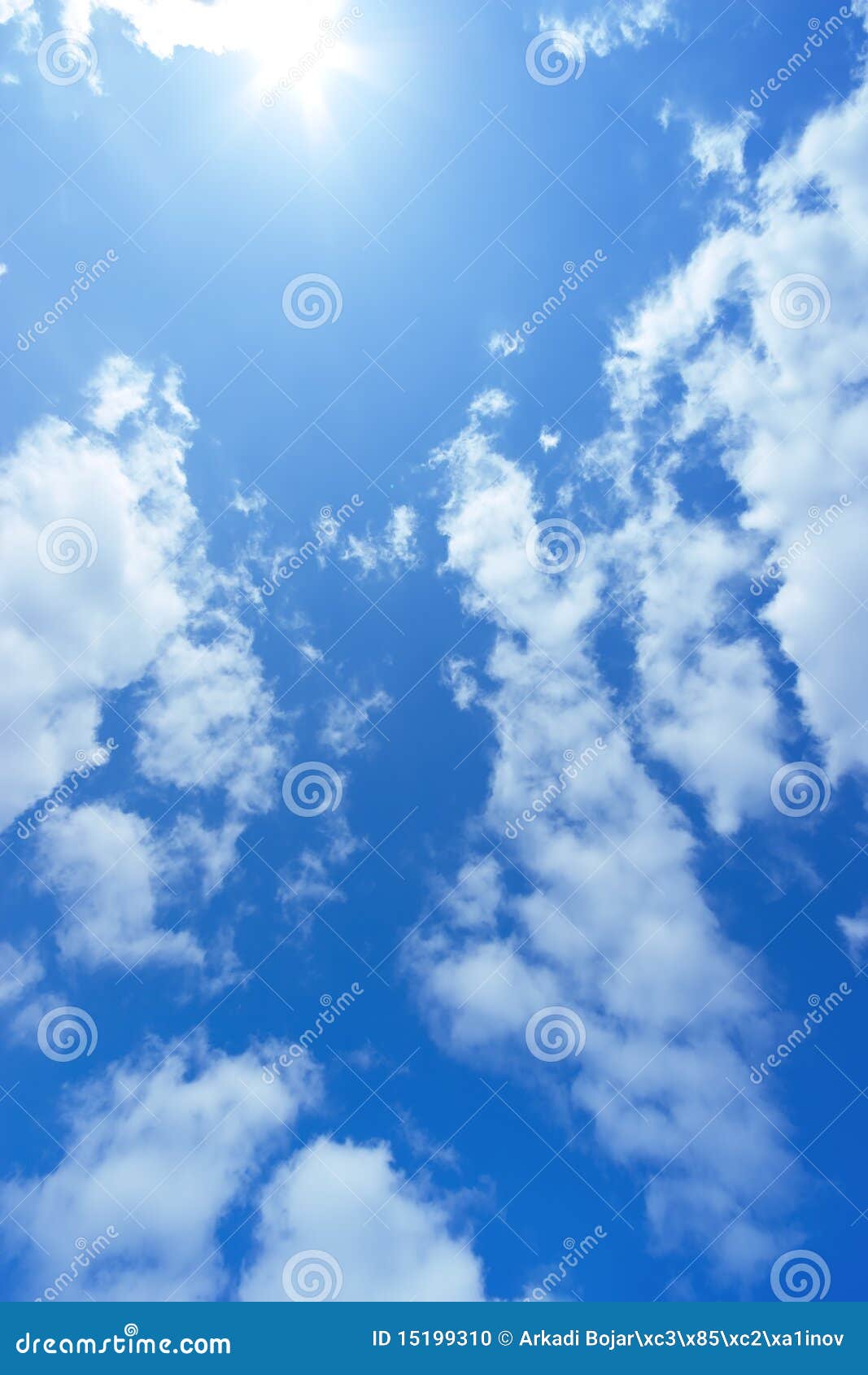 Blue sky stock photo. Image of blue, abstract, serene - 15199310