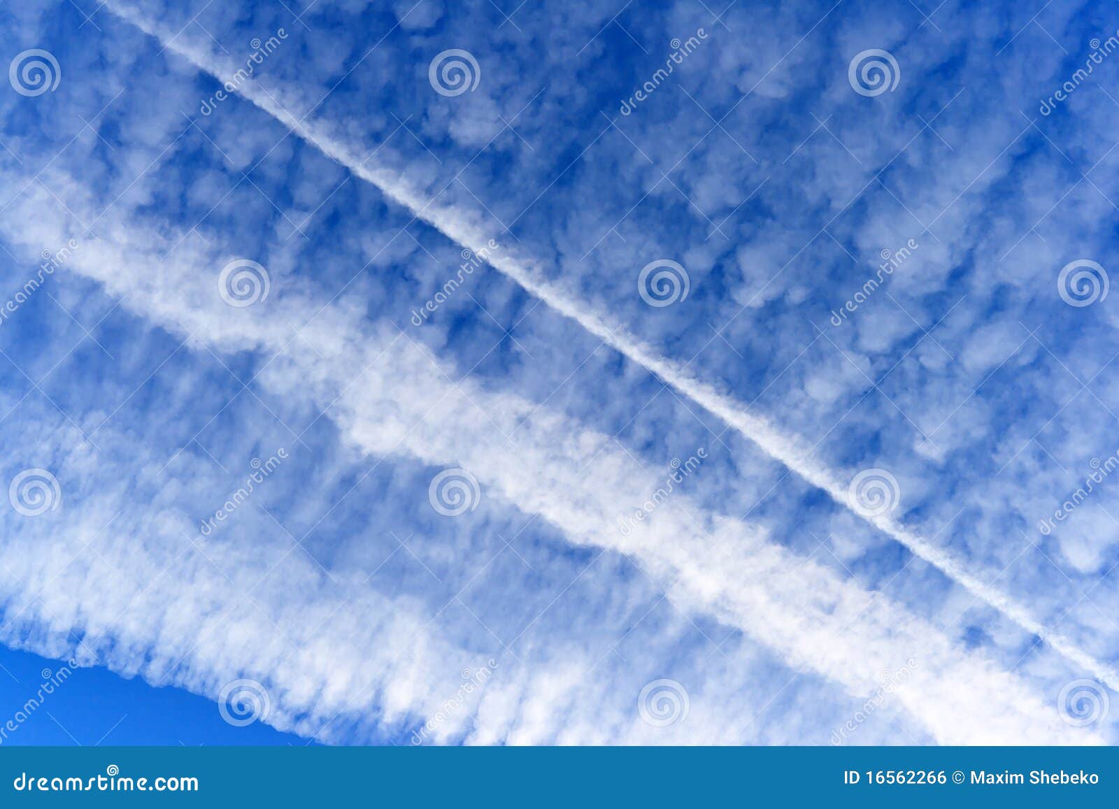 Blue sky stock photo. Image of nature, line, idyllic - 16562266