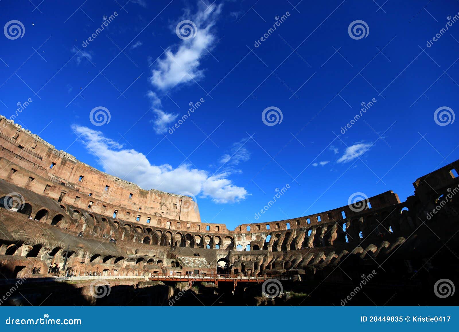 Blue Sky Above Rome Colosseum Stock Image - Image of italy, colosseo ...