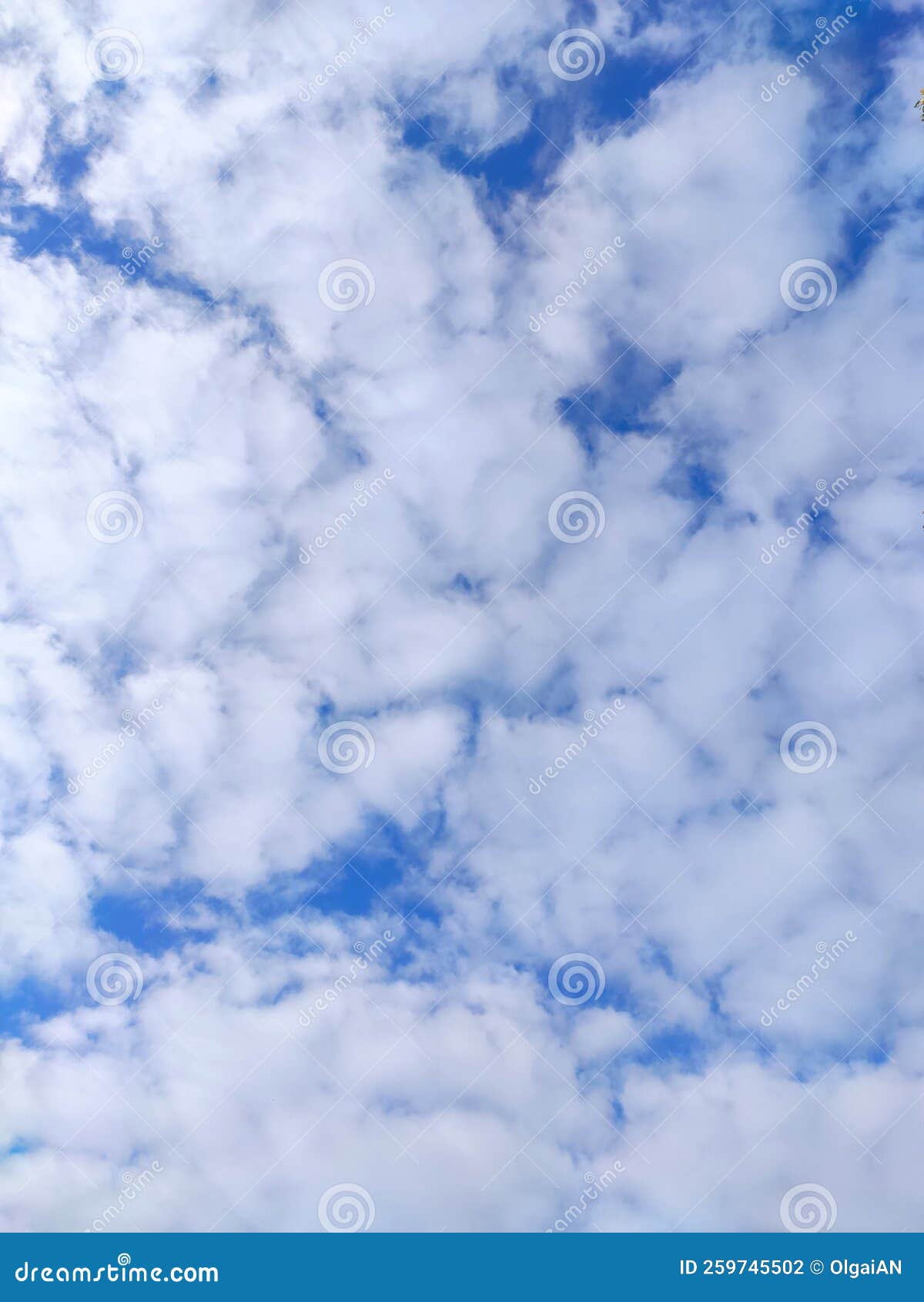 Blue Sky Background with Clouds Stock Photo - Image of spring, summer ...