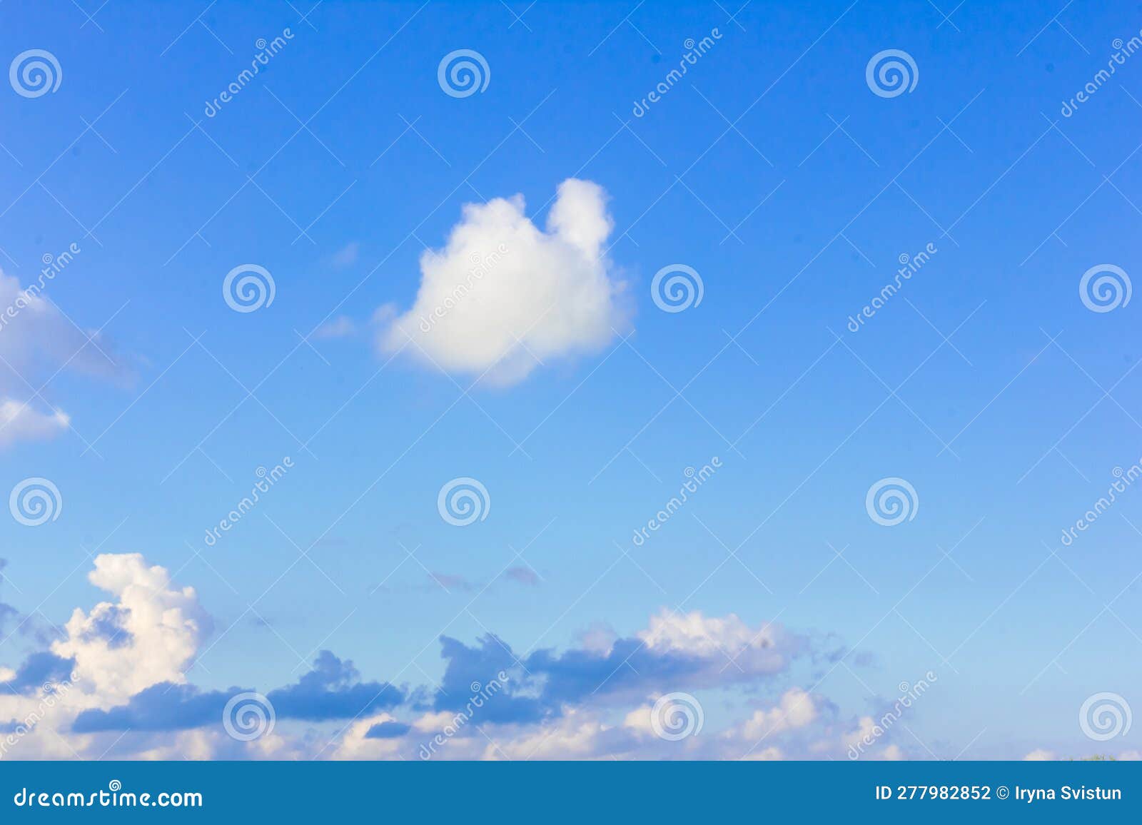 Blue Sky Background with Clouds. Clouds on a Clear Day Stock Photo ...