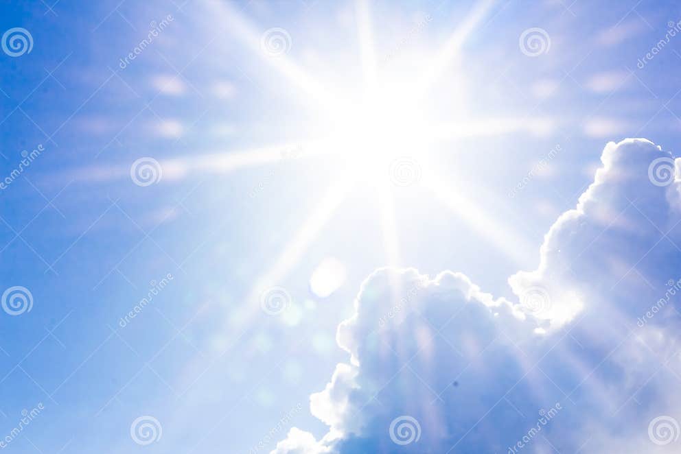 Blue Sky Background with Clouds. Clouds on a Clear Day Stock Image ...