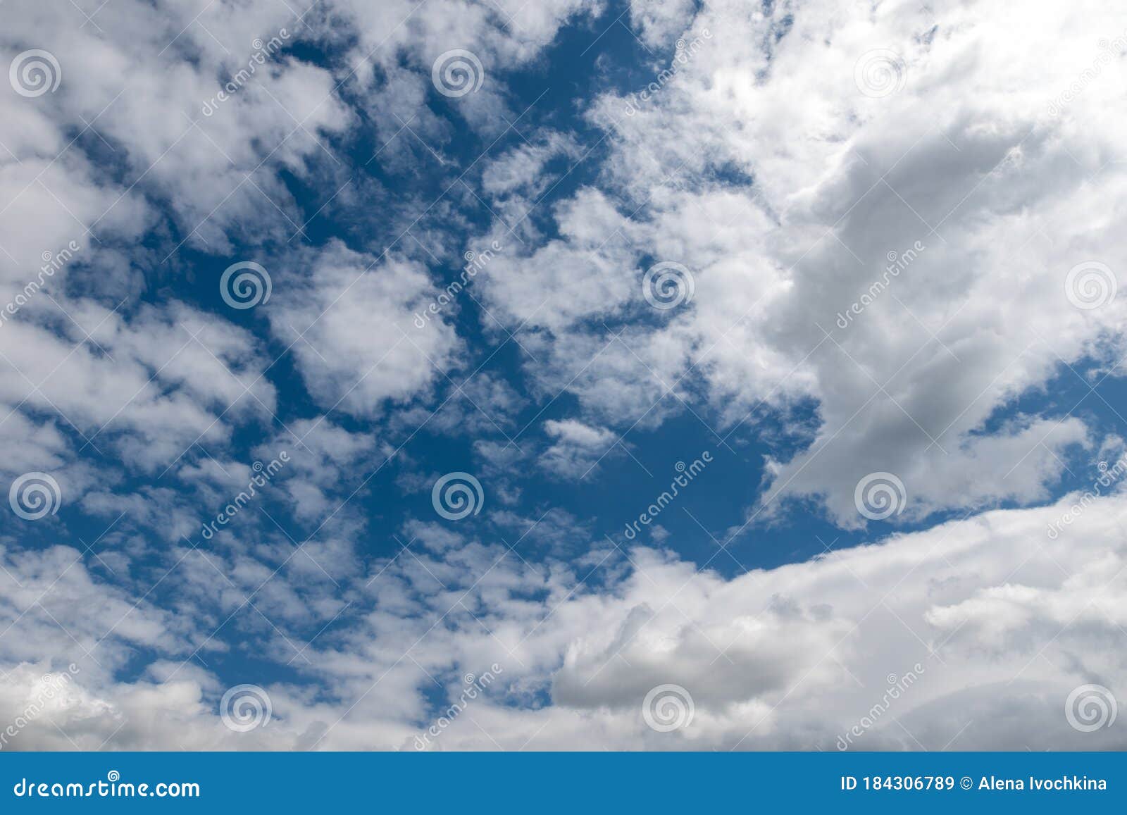Blue Sky Background with Clouds. Nature Background Stock Image - Image ...