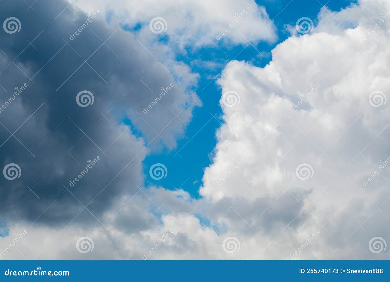 Blue Sky Background with Clouds. Stock Image - Image of space ...