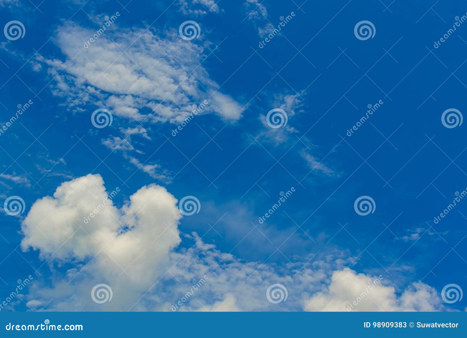 The Sky is a Small Cloud Floating in the Sky. Stock Image - Image of ...