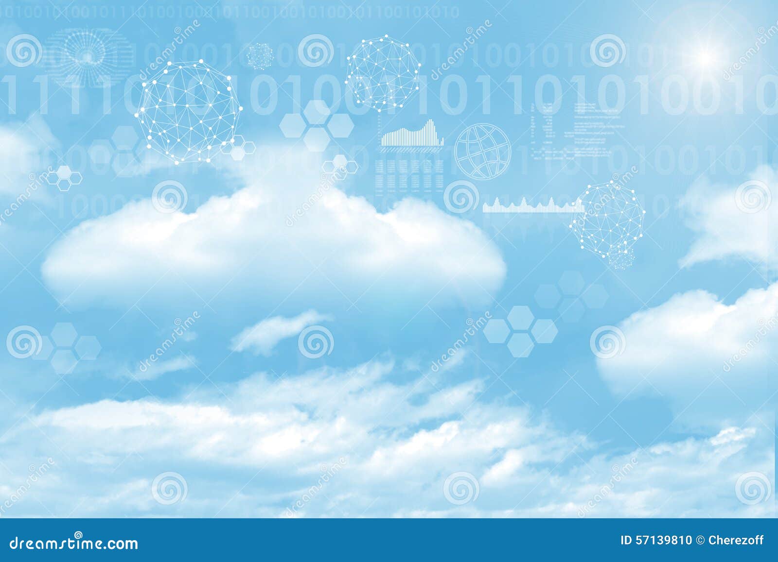 Blue Sky Background with Graphs Stock Photo - Image of graphical, chart ...