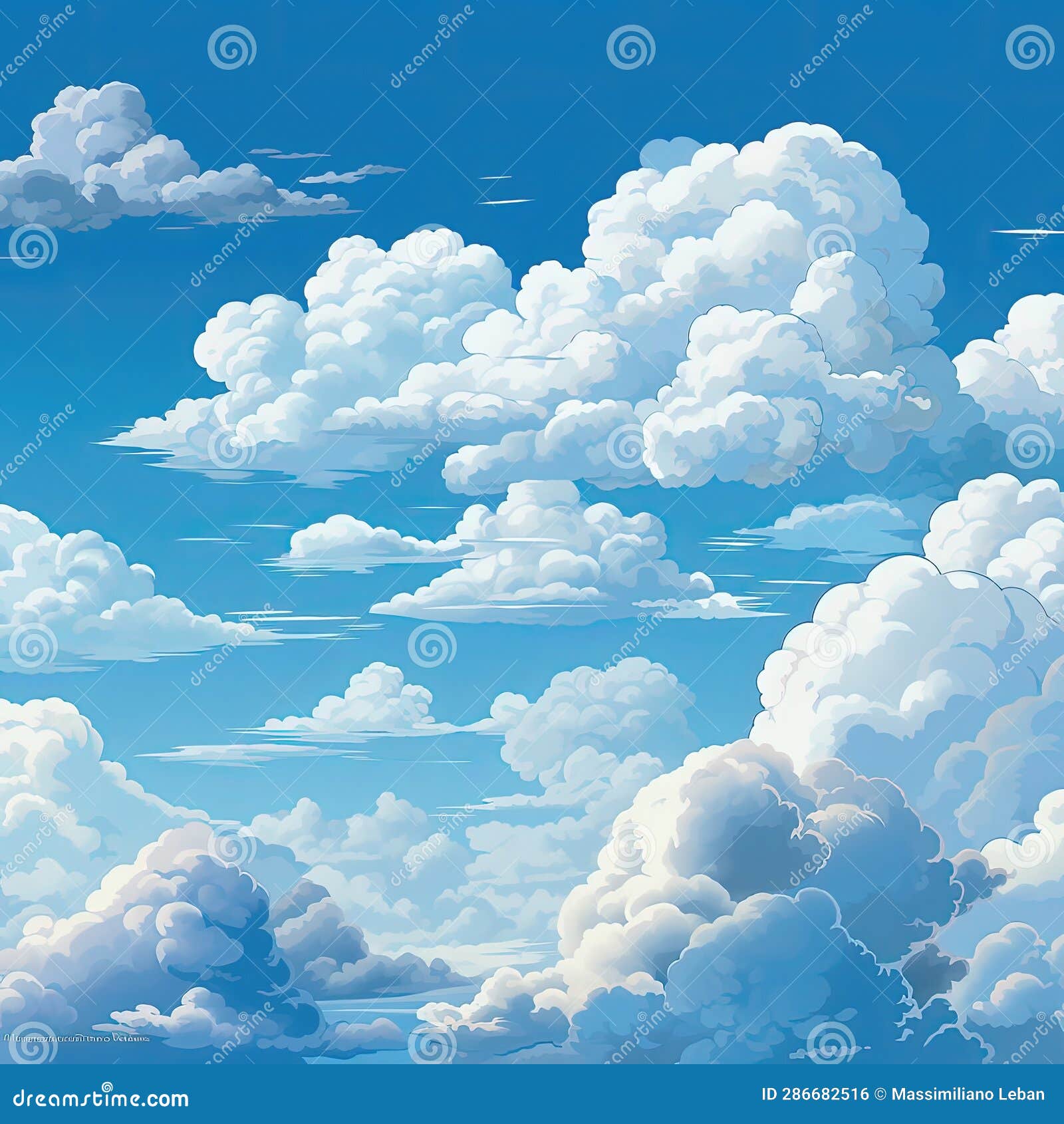 Blue Sky Background. Illustration Stock Illustration - Illustration of ...