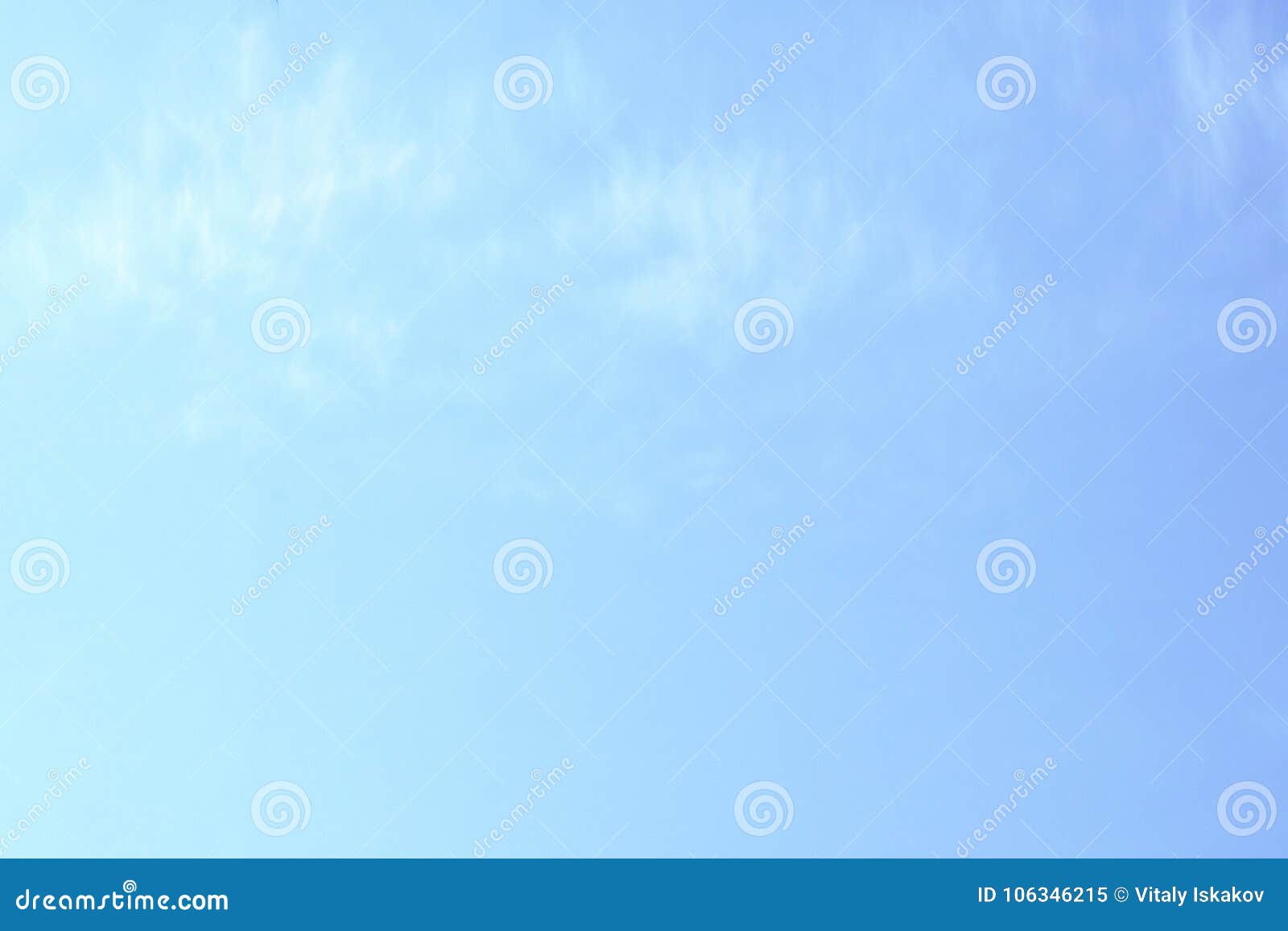 On a Blue Sky Background and Light Haze . Stock Image - Image of high ...