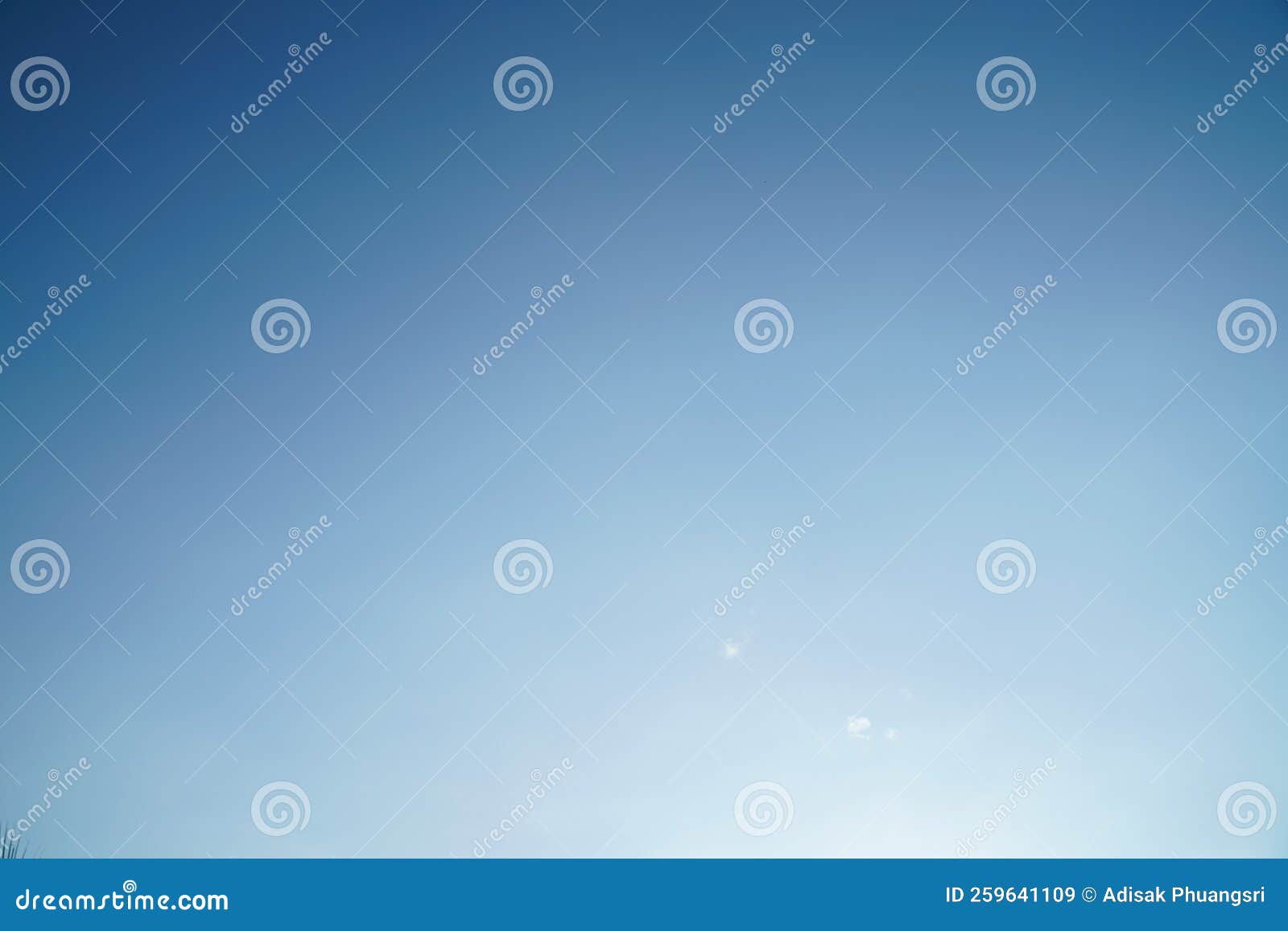 Blue Sky Background with Small Clouds in Panoramic View. Stock Image ...