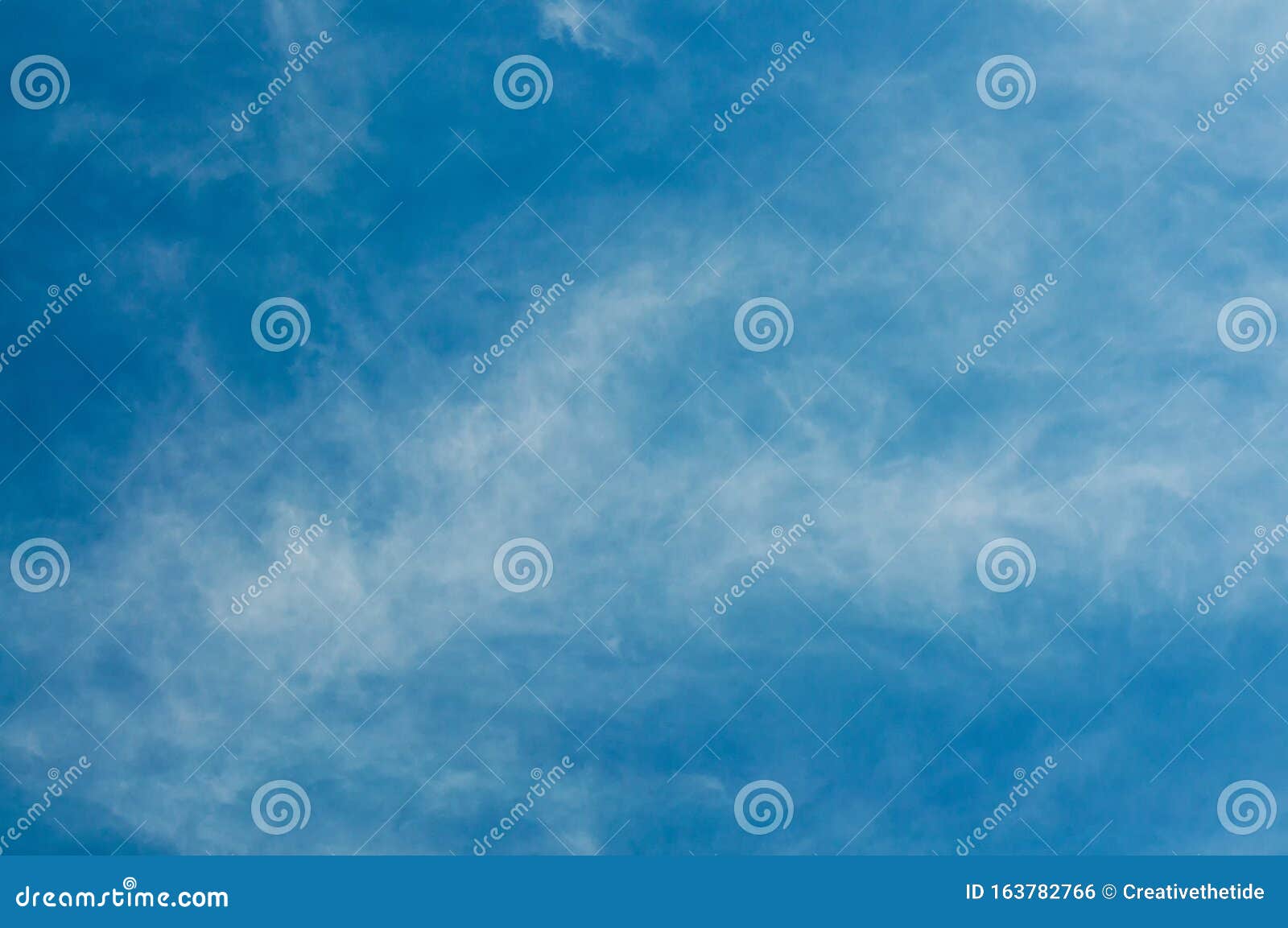 Blue Sky Background with Soft Cloud Stock Photo - Image of outdoors ...