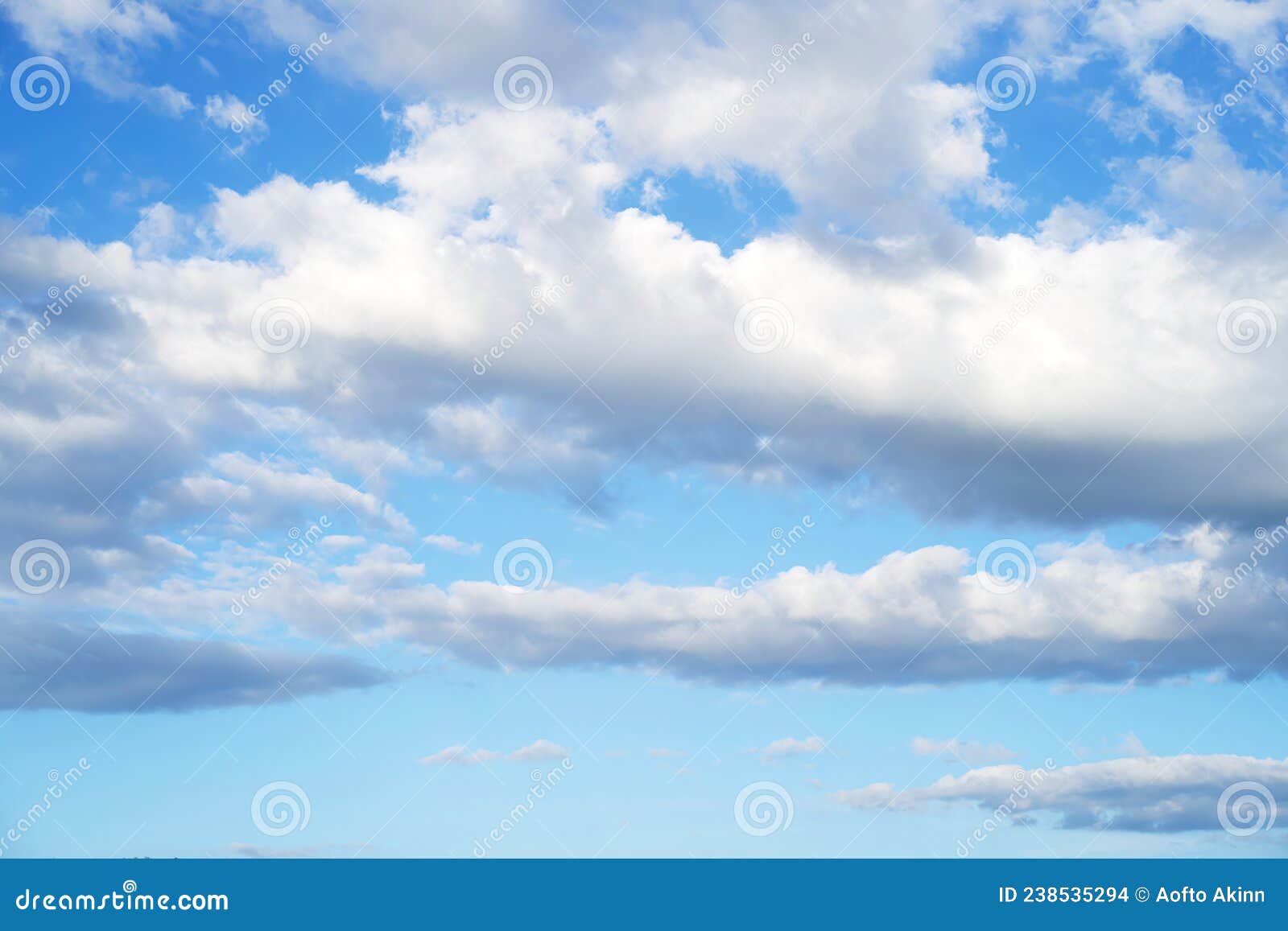 Blue Sky Background with Tiny Cloud Stock Photo - Image of heaven ...