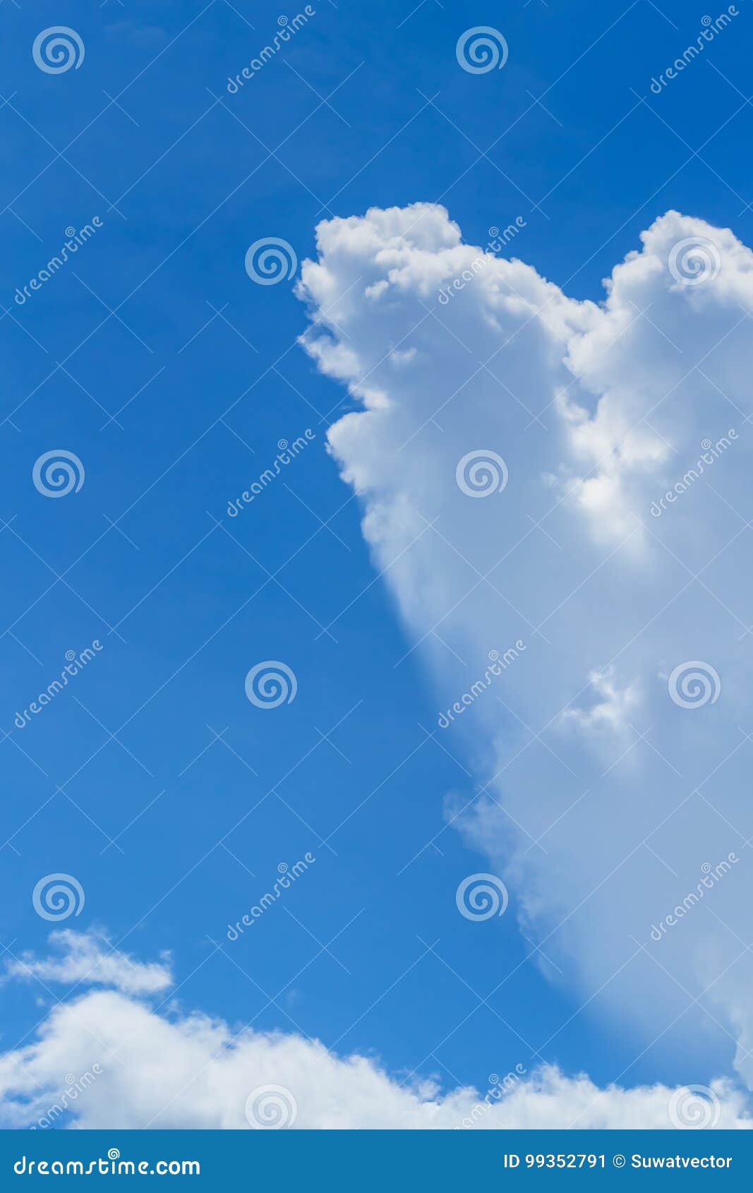 Blue backdrop in the air stock image. Image of scenic - 99352791