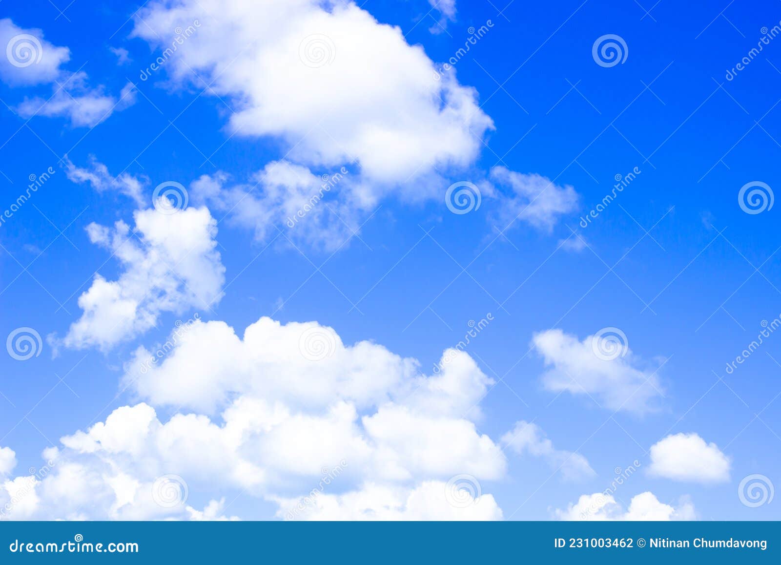 Blue Sky Background and White Clouds Soft Focus Stock Photo - Image of ...