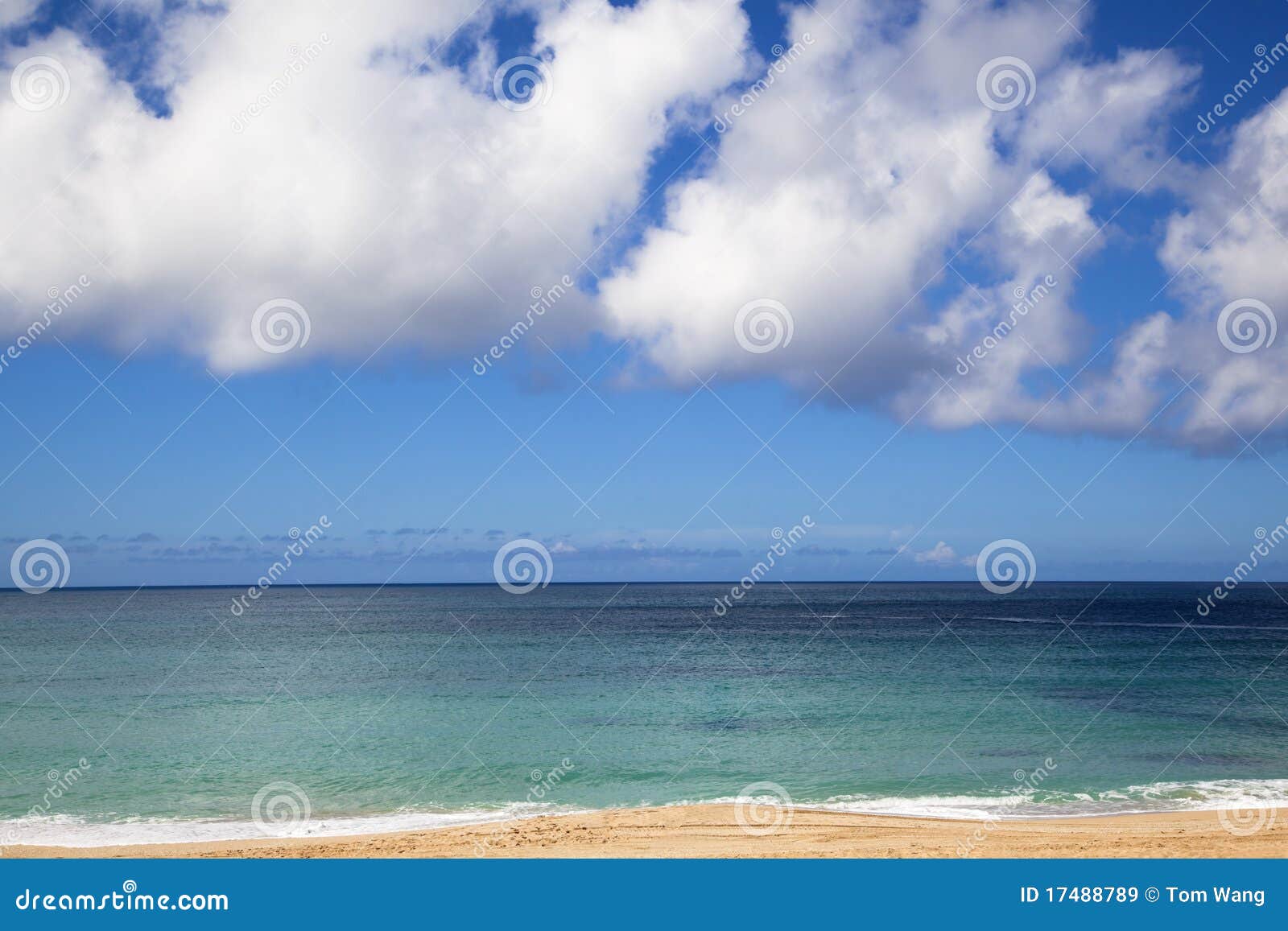 Blue sky and beach stock image. Image of ocean, holiday - 17488789