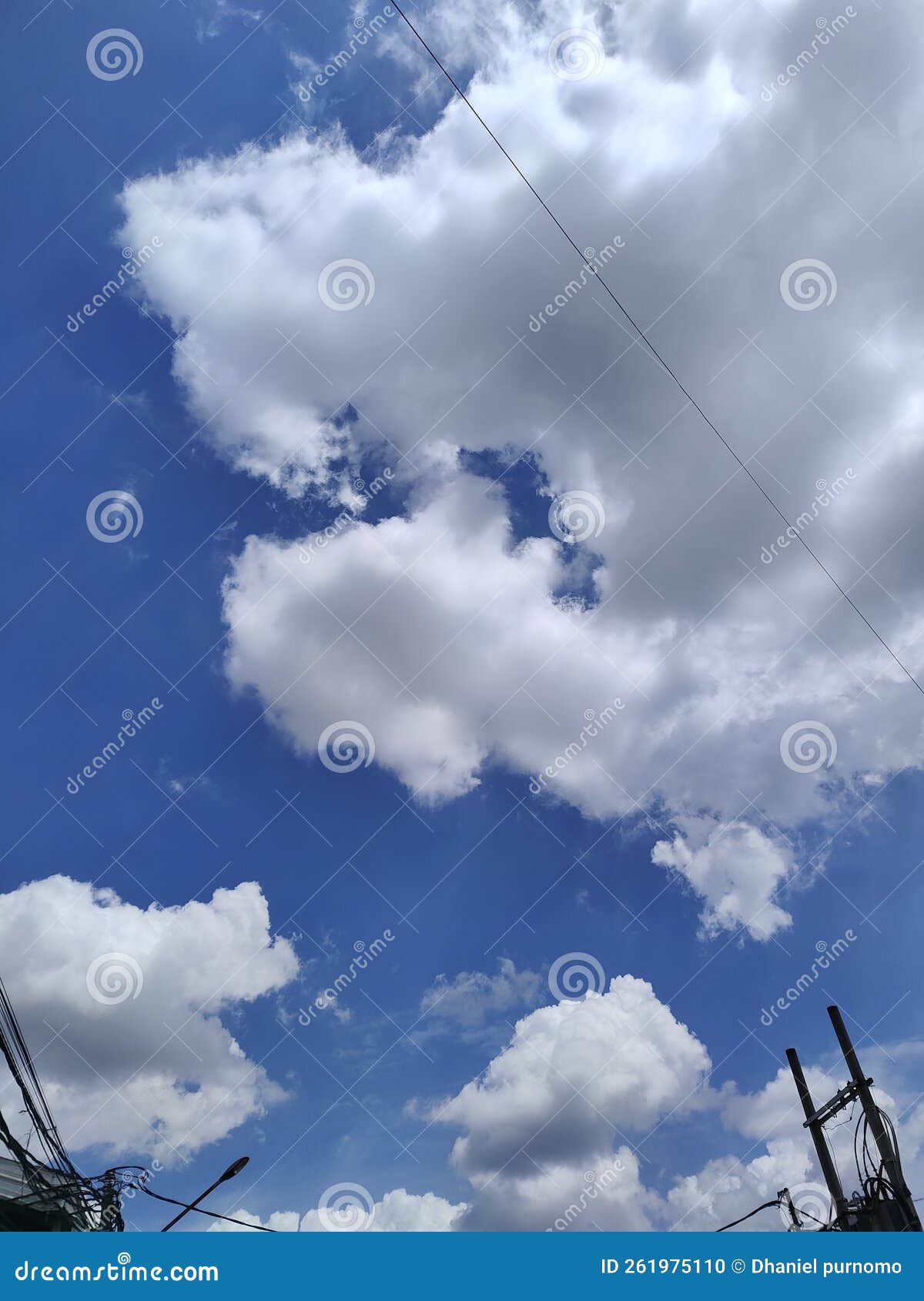 The Blue Sky is so Beautiful and Stacks of Pretty Clouds Stock Photo ...