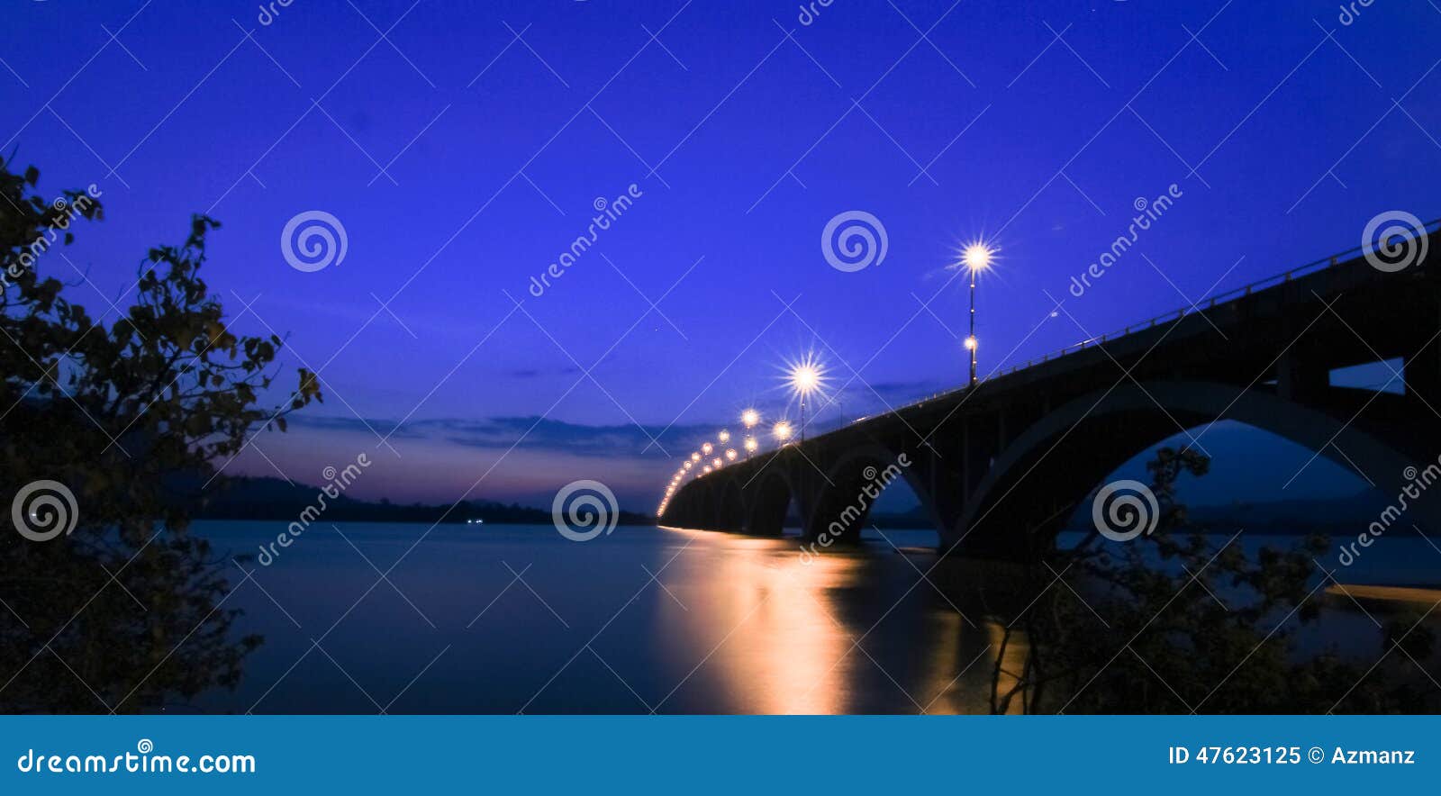 Blue sky stock image. Image of blue, nightscape, nightlight - 47623125