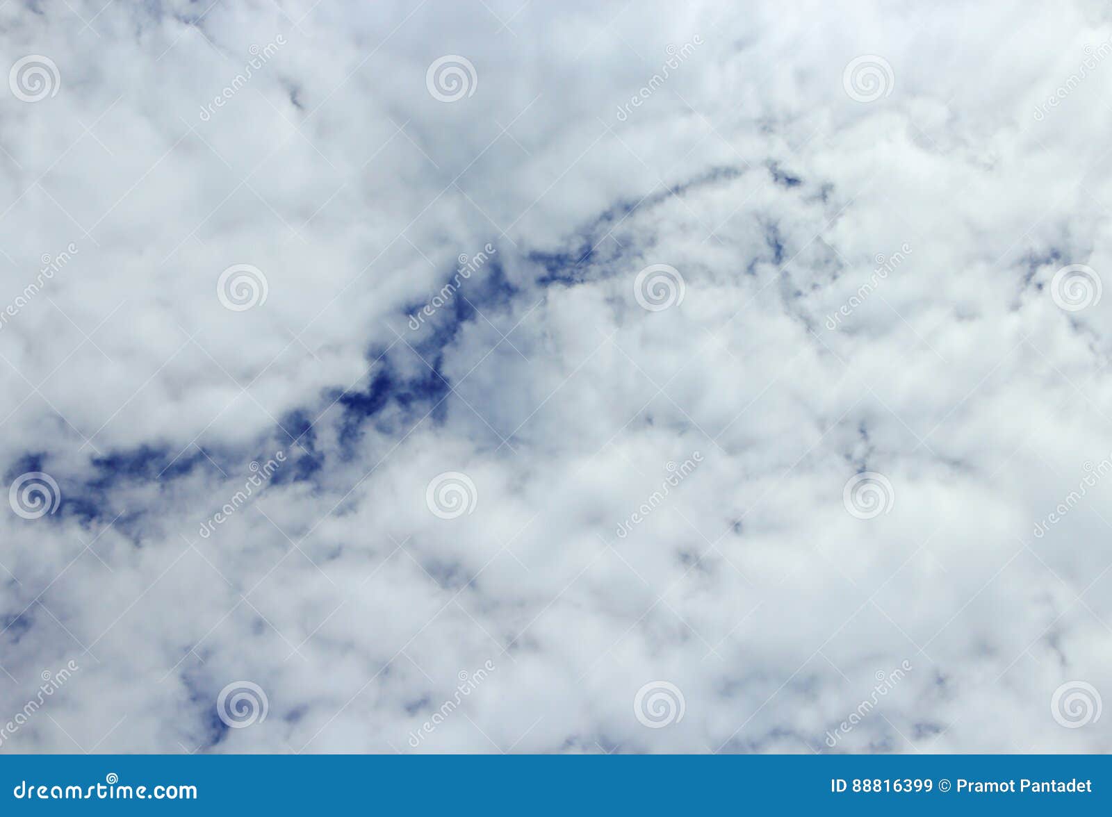 Blue Sky and Big Cloud with Raincloud Beautiful Stock Image - Image of ...