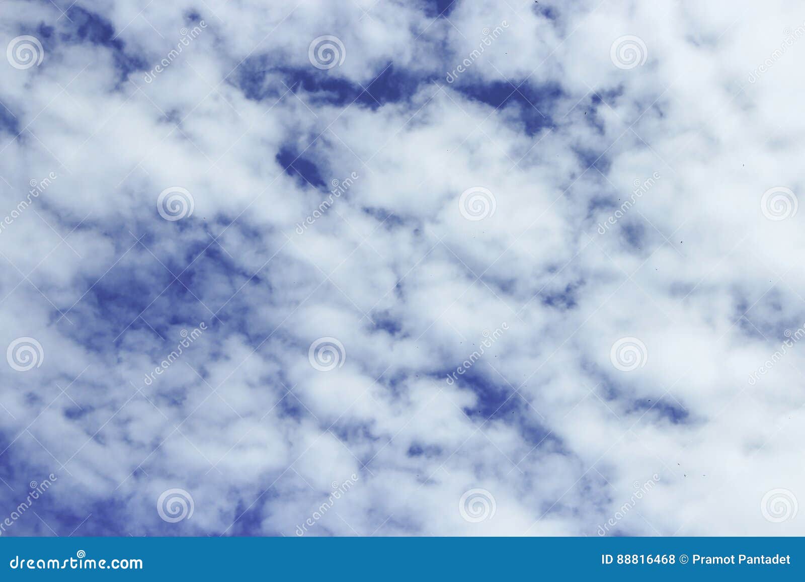 Blue Sky and Big Cloud with Raincloud Beautiful Stock Photo - Image of ...