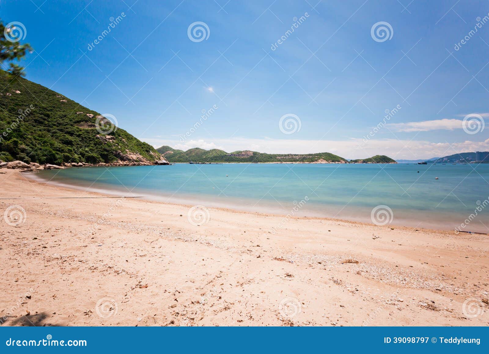 Blue Sky Blue Sea - Sandy Beach Stock Image - Image of surf, climate ...
