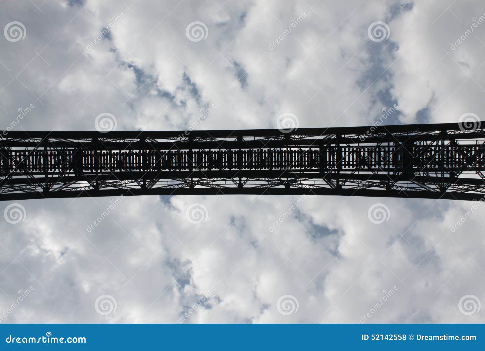 Blue sky. bridge stock photo. Image of background, clouds - 52142558