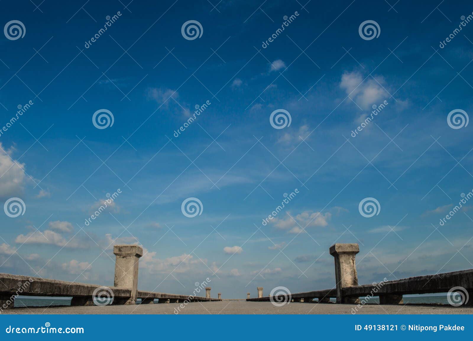 Blue Sky and Bridge Wallpapers and Background Stock Image - Image of ...