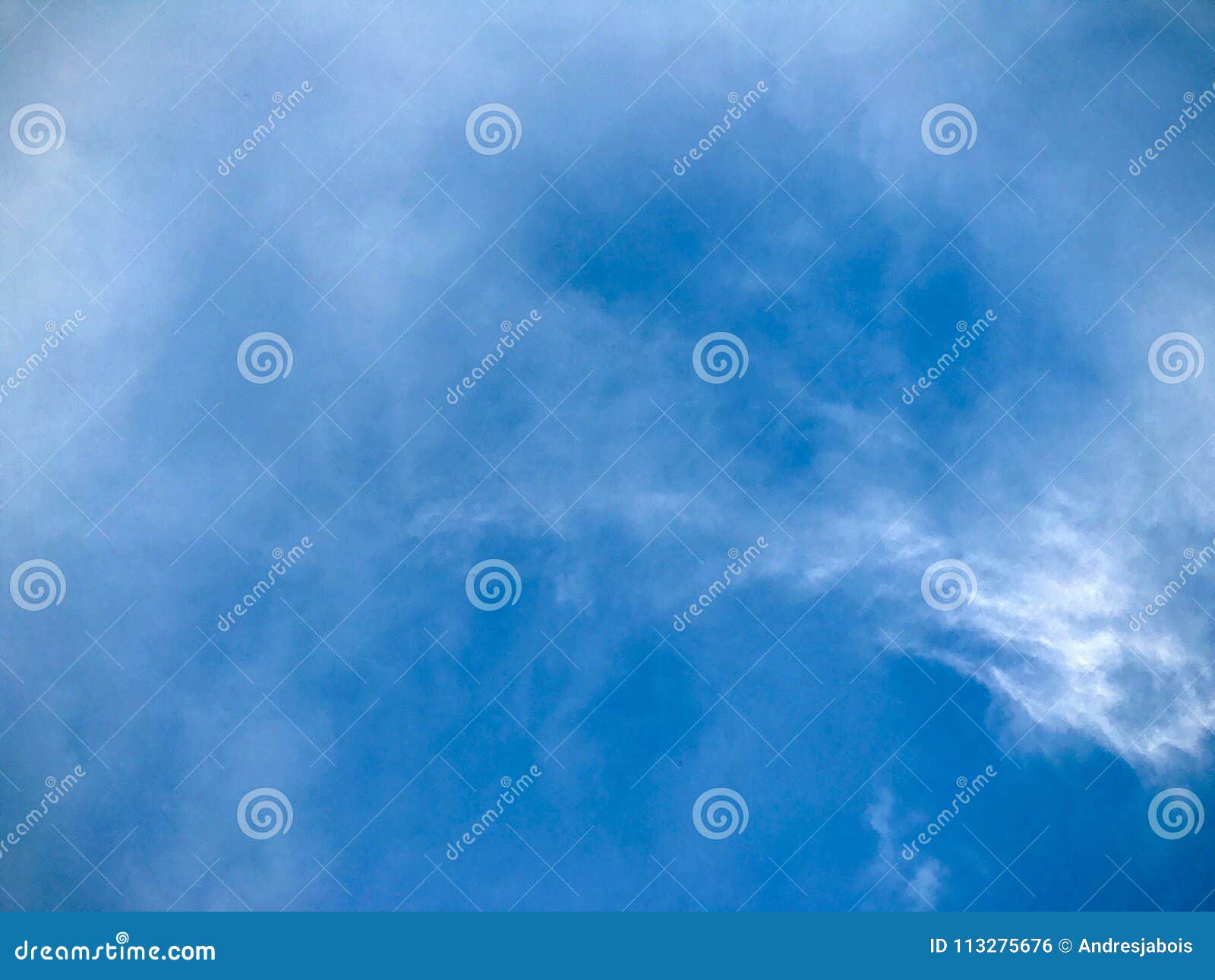 Blue sky on a bright day stock photo. Image of nature - 113275676