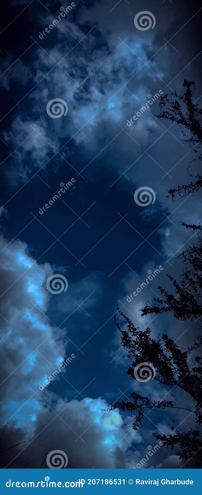 Blue sky stock image. Image of horizon, night, vehicle - 207186531