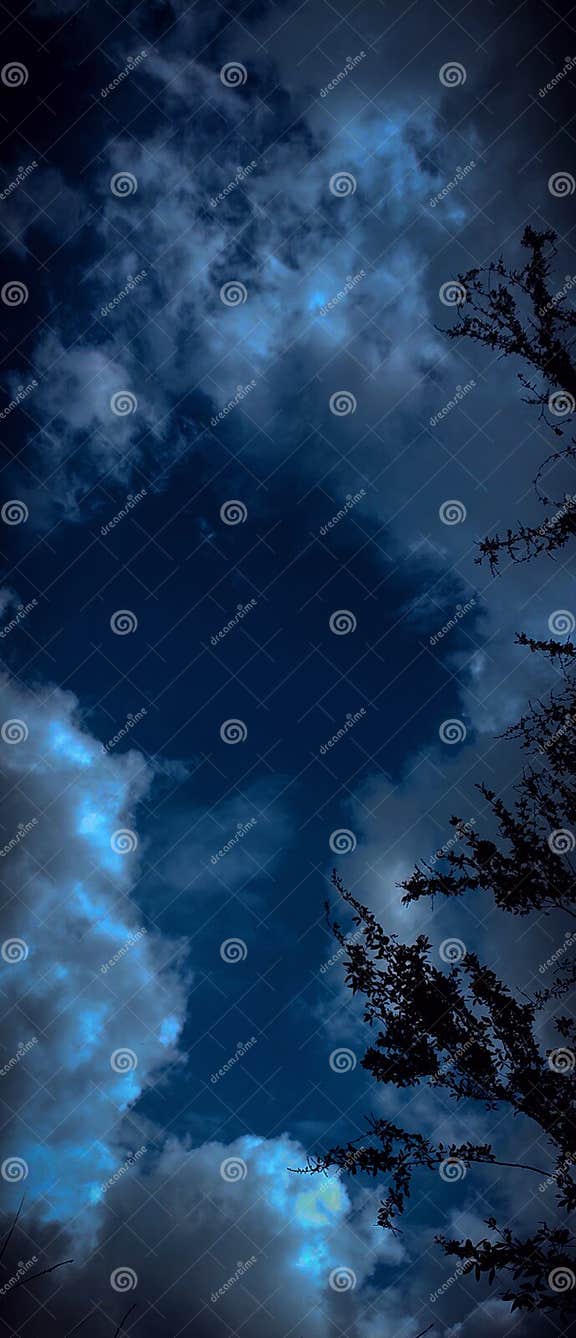 Blue sky stock image. Image of horizon, night, vehicle - 207186531