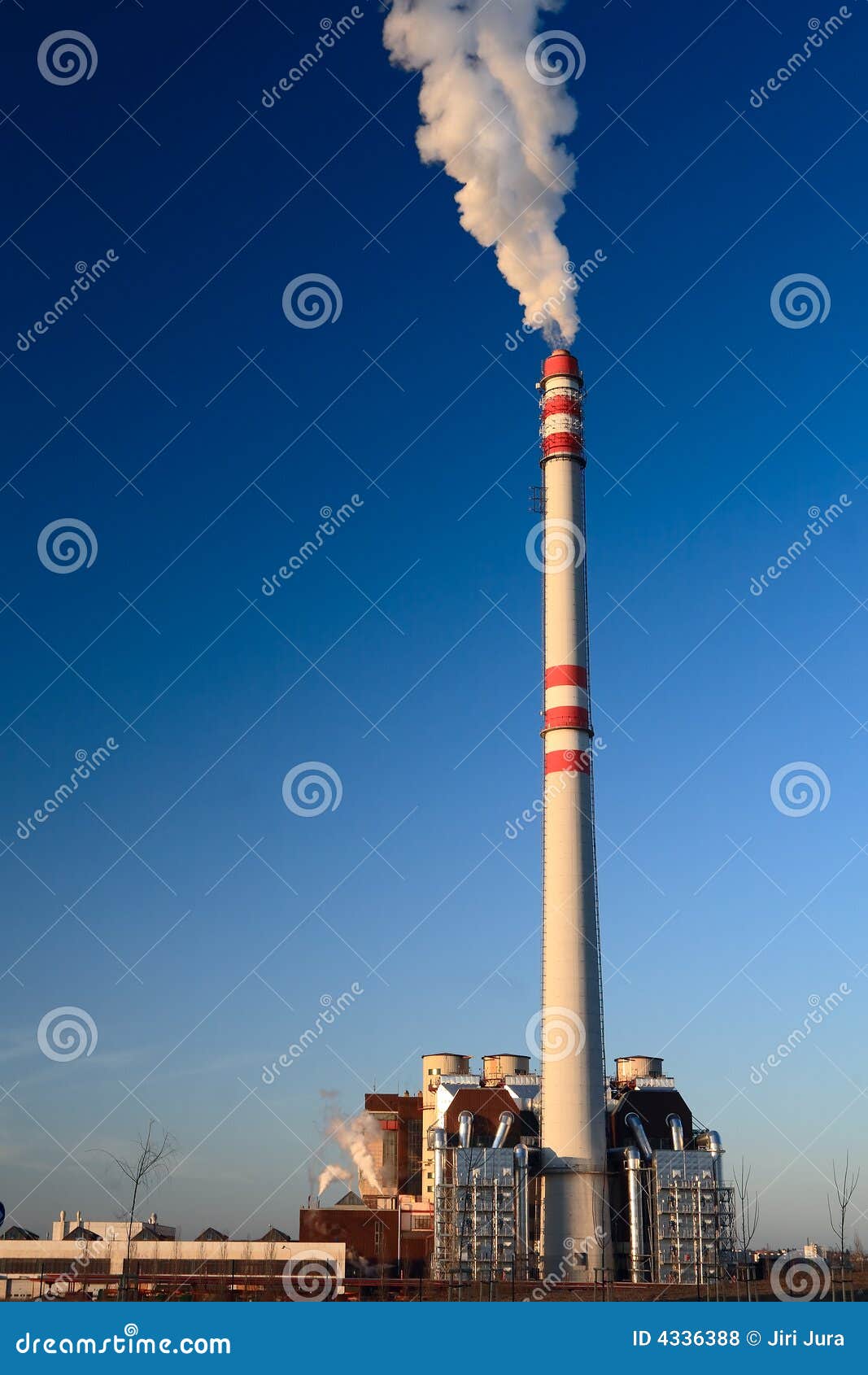 Blue sky an chimney stock photo. Image of smoke, risk - 4336388