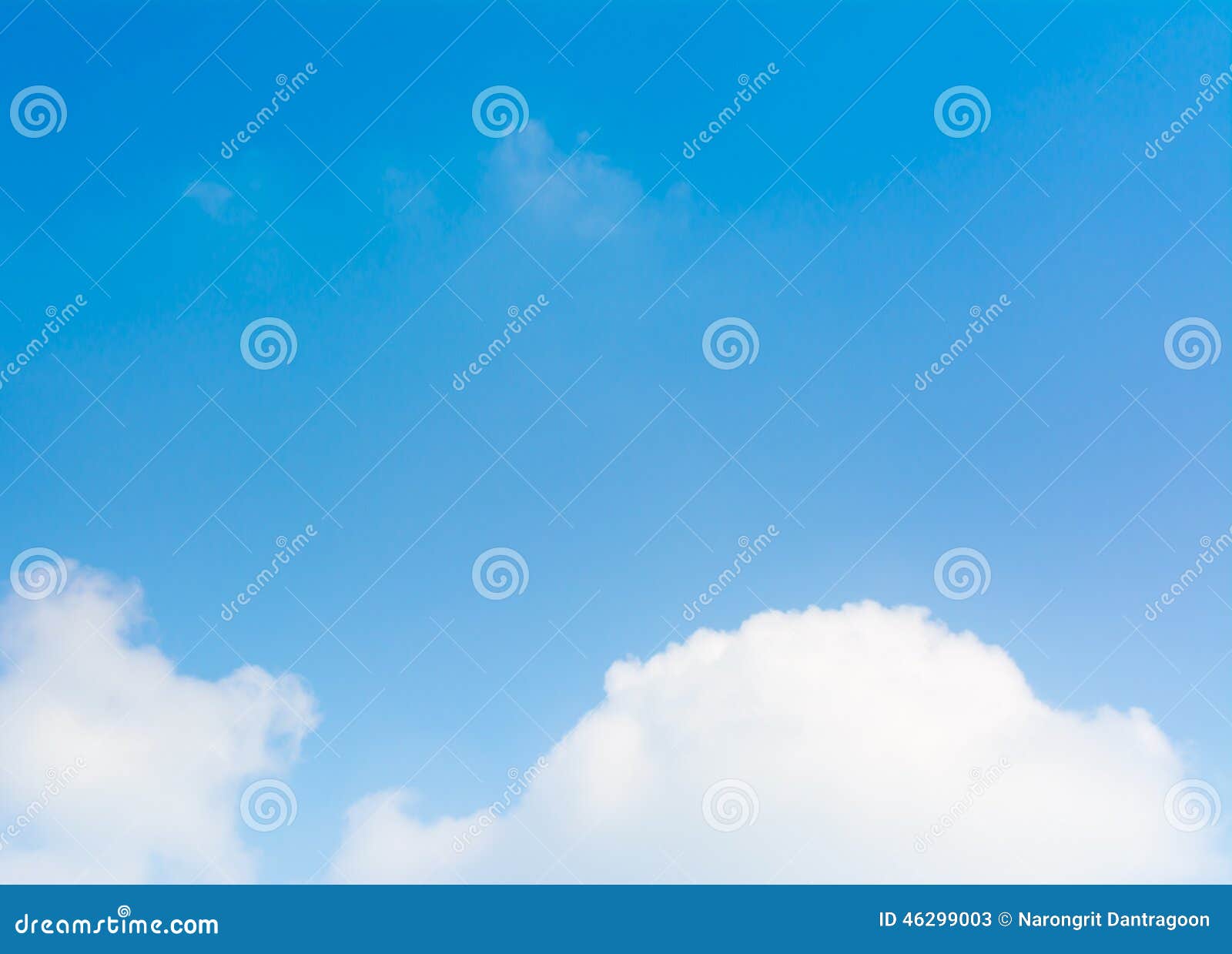 Blue Sky in the Clear Sky Day Image Background. Stock Image - Image of ...
