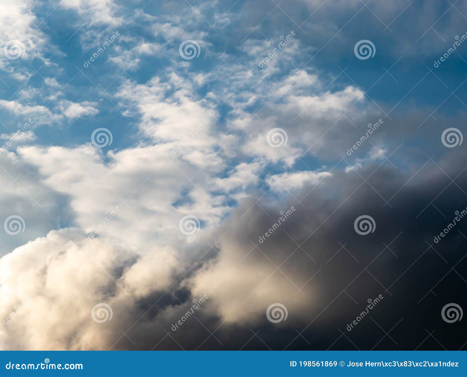 Blue Sky Clearing after a Storm Stock Image - Image of idyllic ...