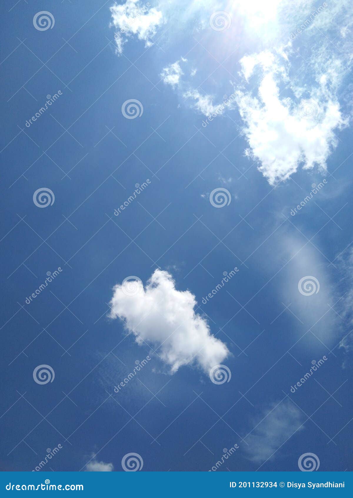 Blue Sky on Clearly Cloud Noon Stock Photo - Image of noon, cloud ...