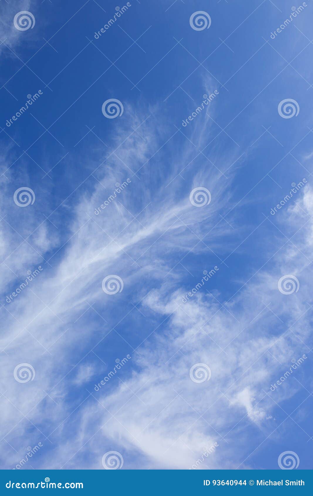 Blue Sky and Cloud Background Stock Photo - Image of wispy, weather ...