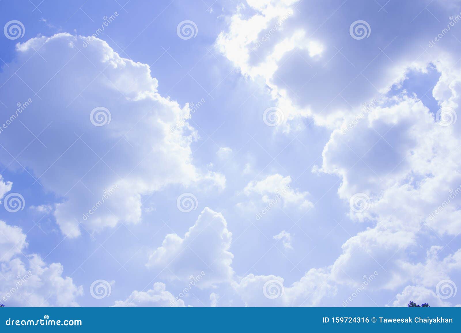 The Blue Sky and Cloud, the Blue Abstract Stock Photo - Image of ...