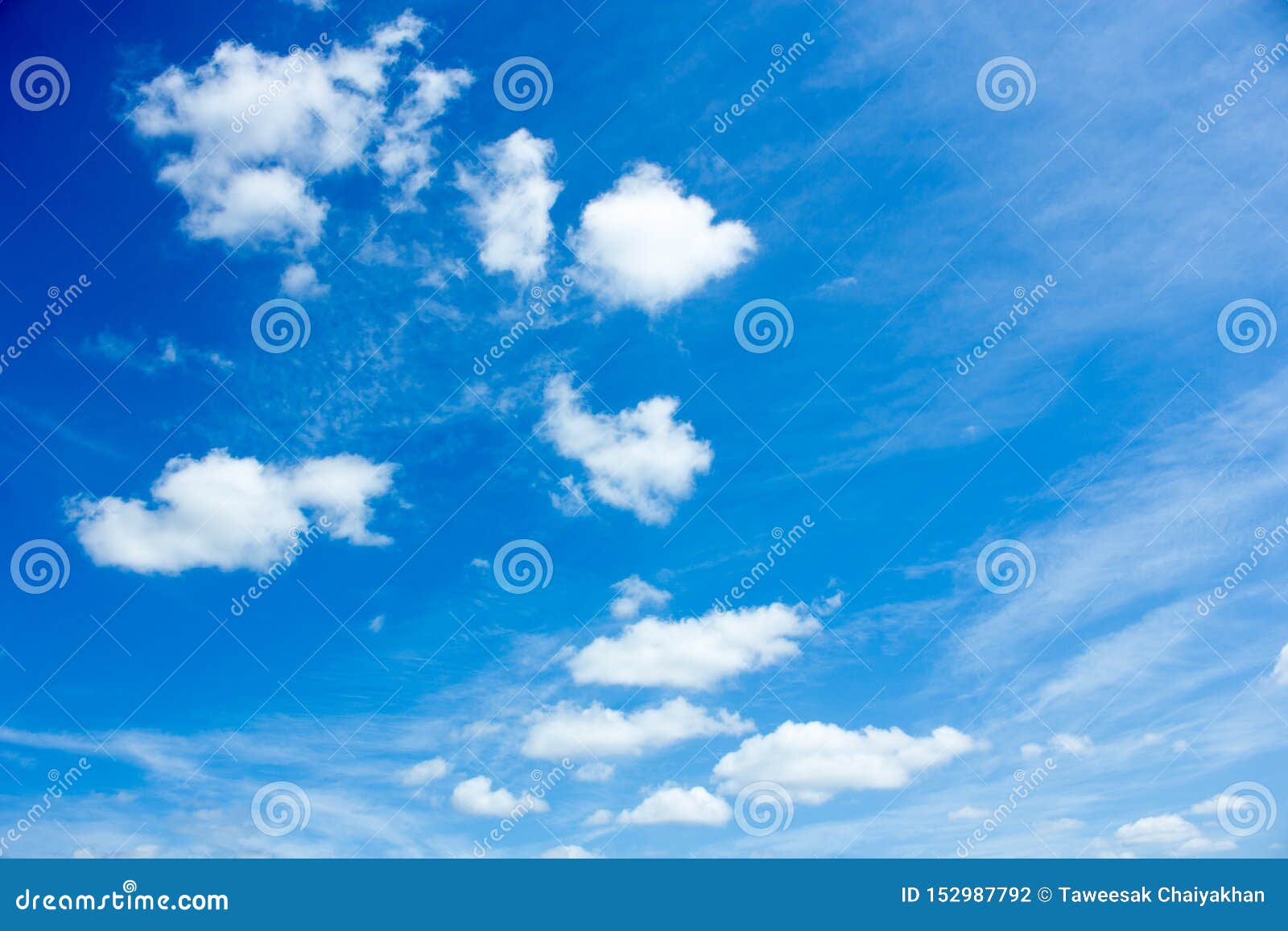Blue Abstract Background, Cloud on Sky Stock Photo - Image of abstract ...
