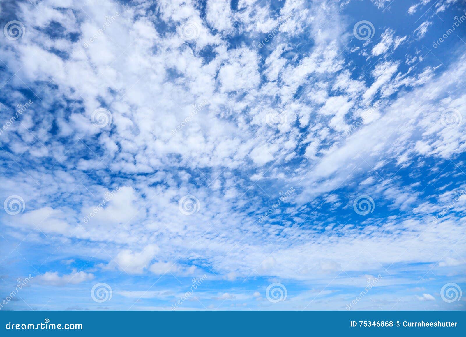 Blue Sky with Cloud and Empty Area for Text, Nature Concept for ...