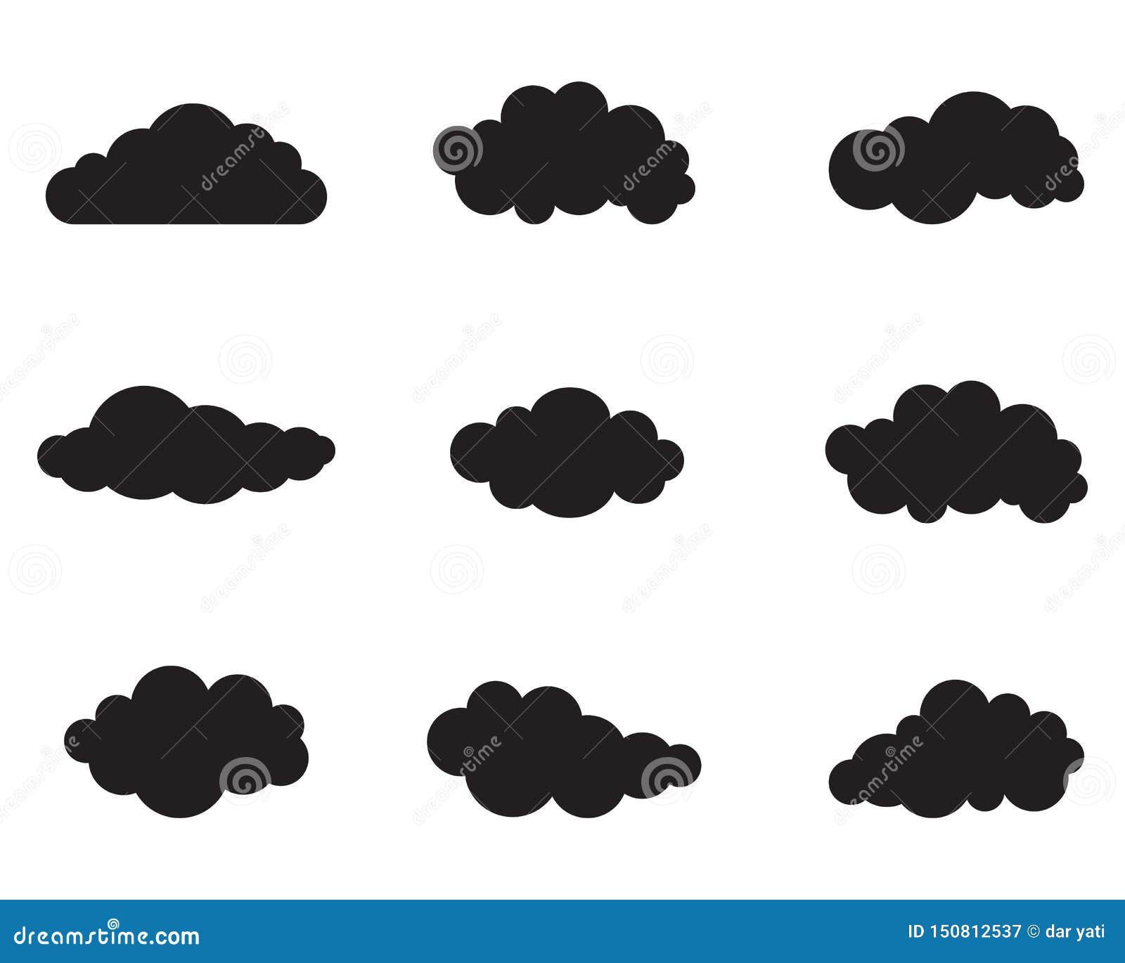 Blue Sky with Cloud Icon Illustration Stock Vector - Illustration of ...