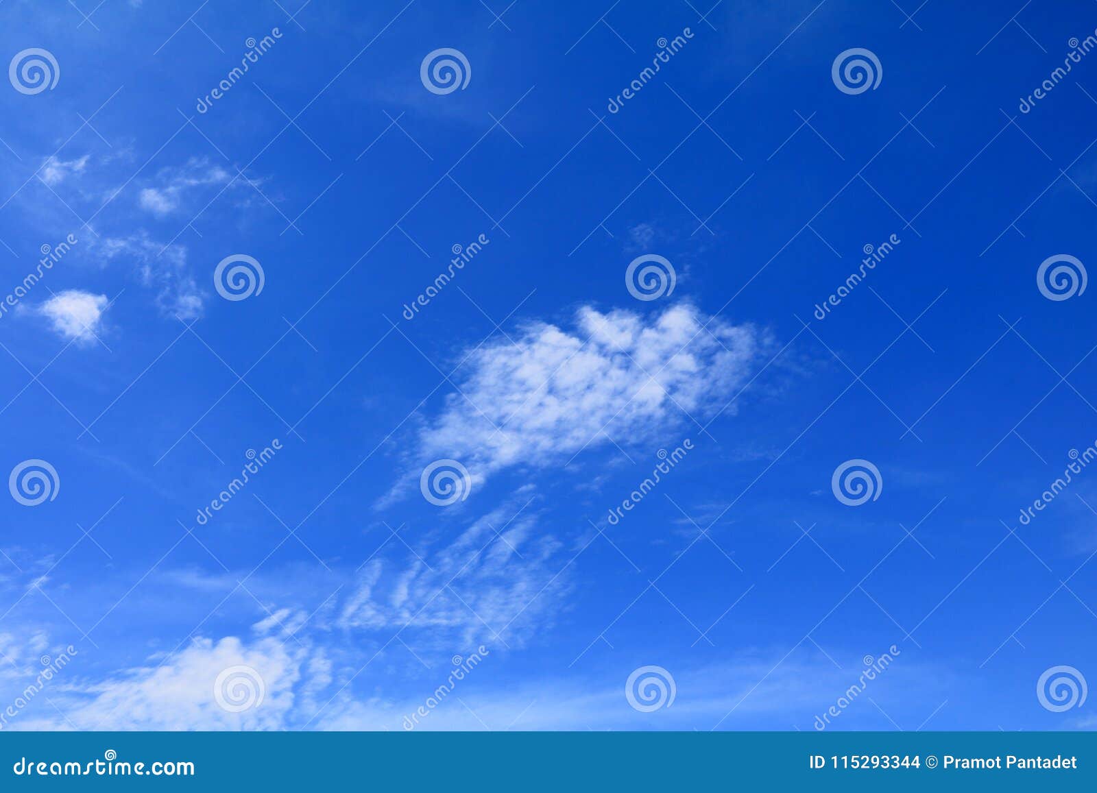 Blue Sky with Cloud and Raincloud, Art of Nature Beautiful and Copy ...