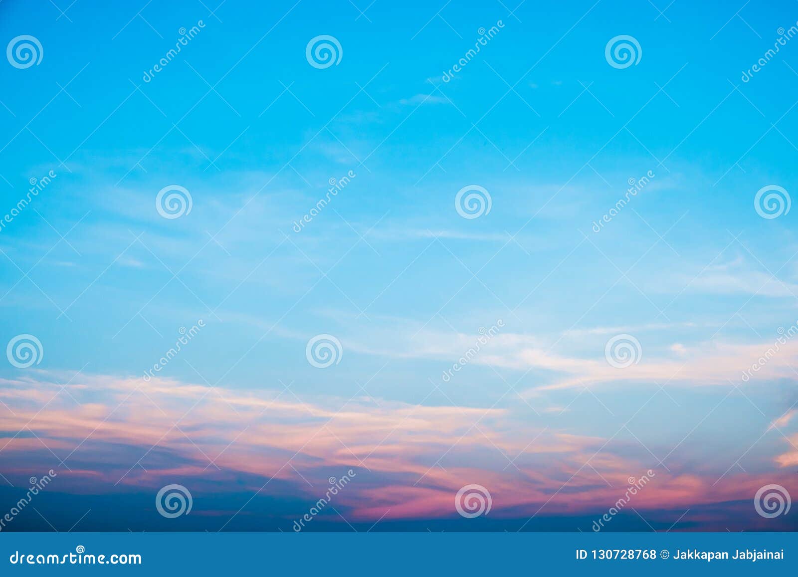 Blue Sky with Cloud in Sunset, Stock Photo - Image of summer, nature ...