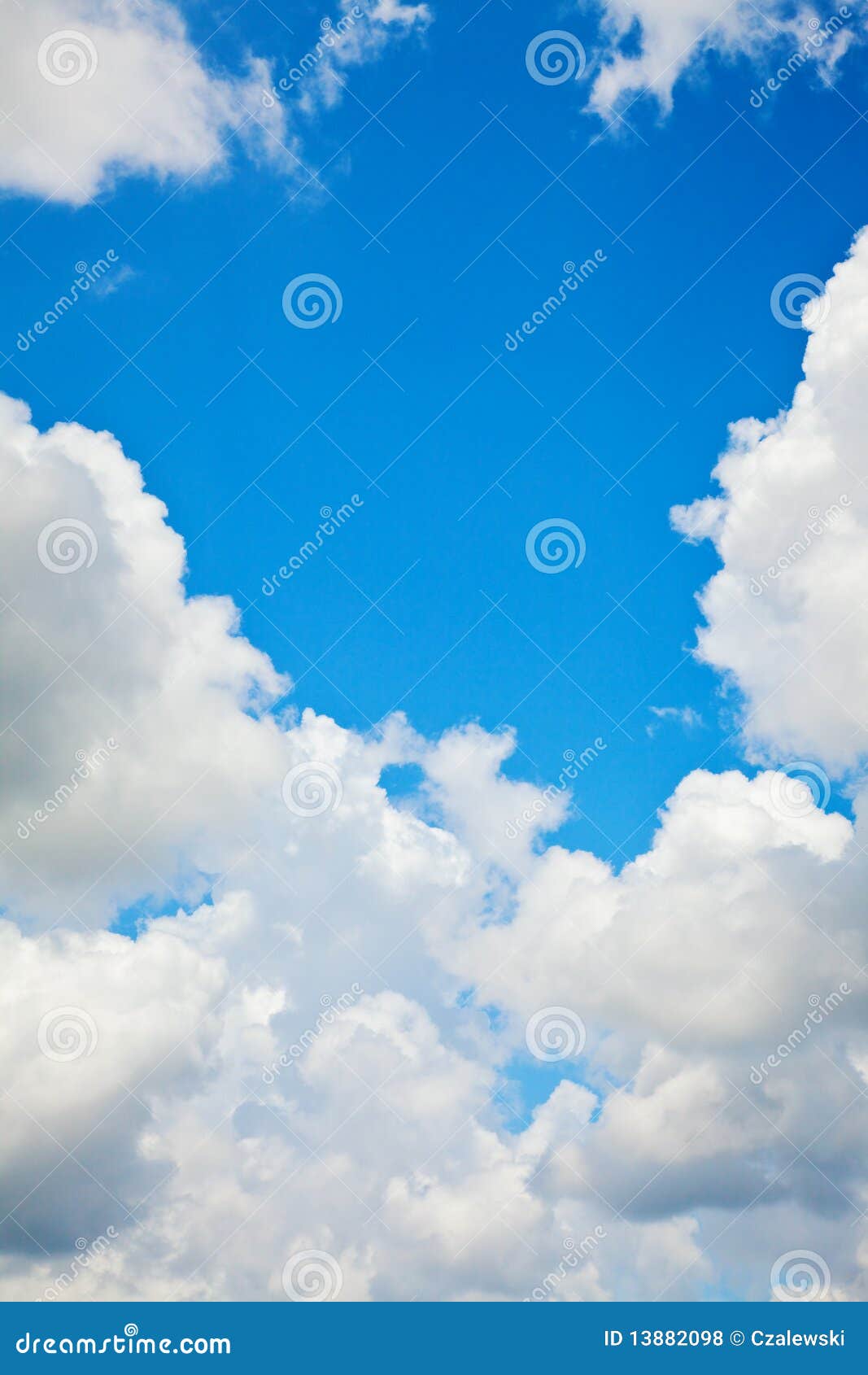 Blue sky and clouds stock photo. Image of cloudscape - 13882098