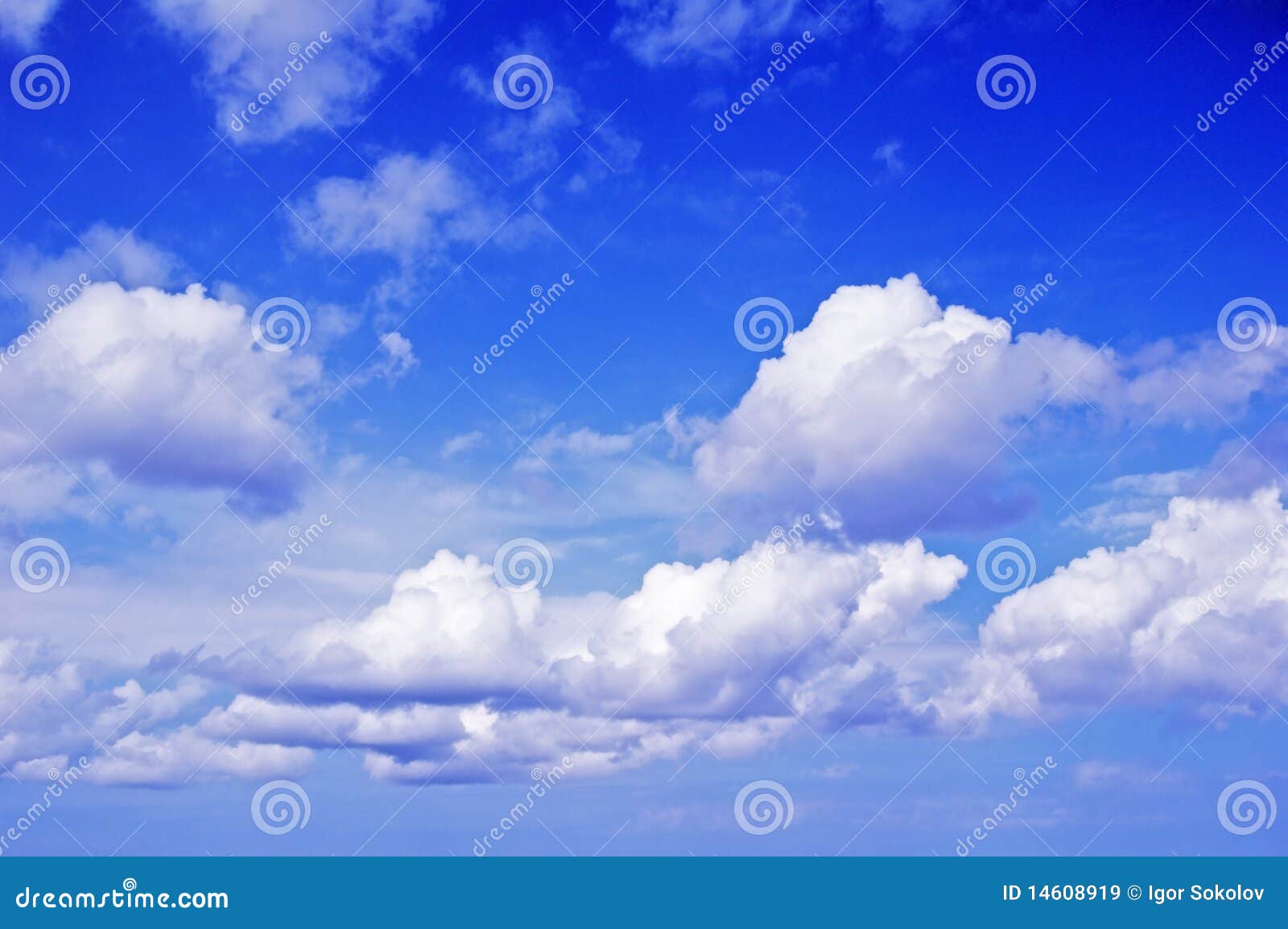 Blue sky and clouds stock image. Image of clouds, nature - 14608919