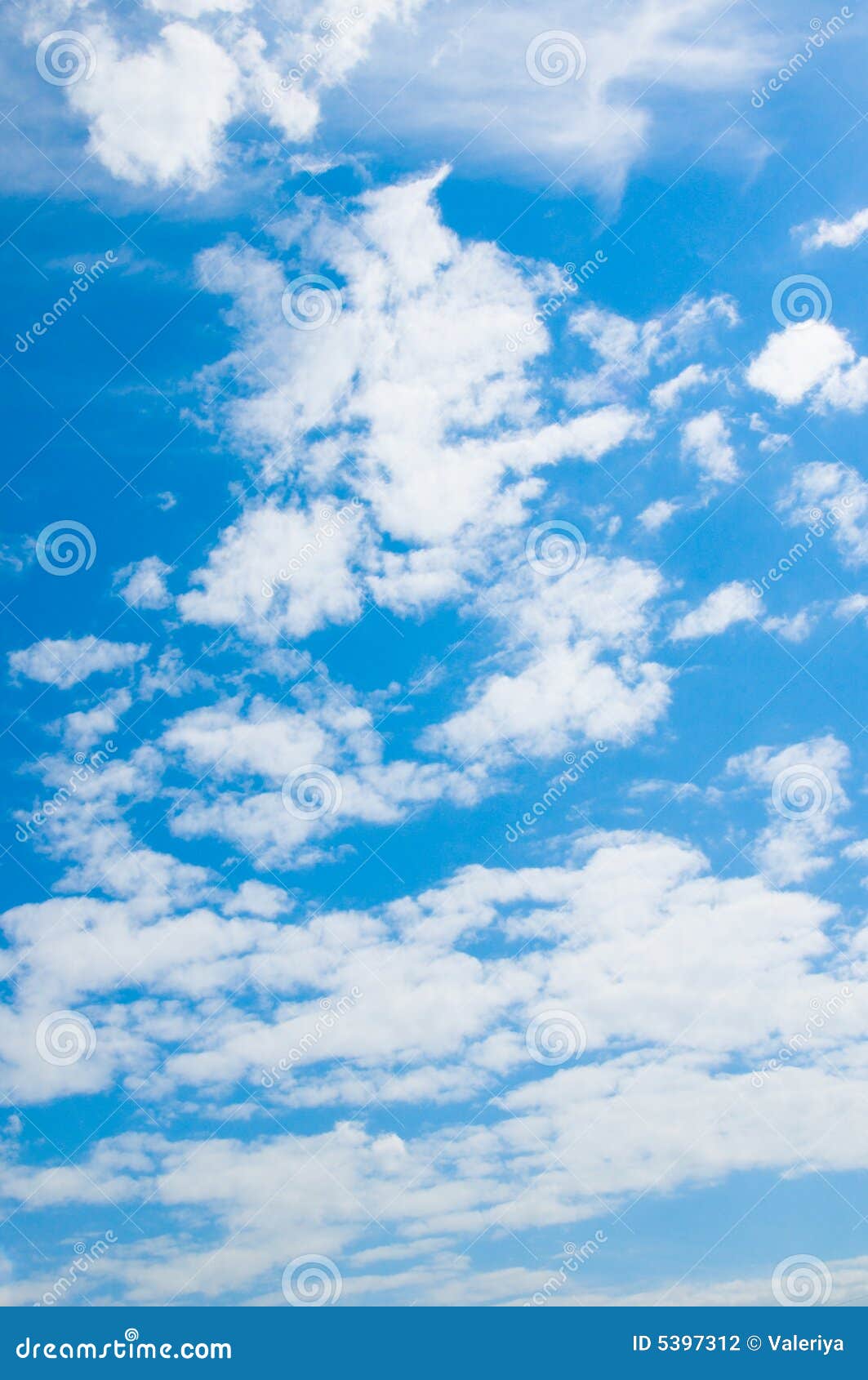 Blue sky and clouds stock photo. Image of background, beauty - 5397312