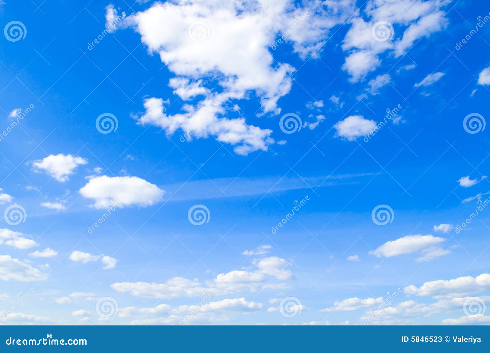 Blue sky and clouds stock image. Image of view, nature - 5846523