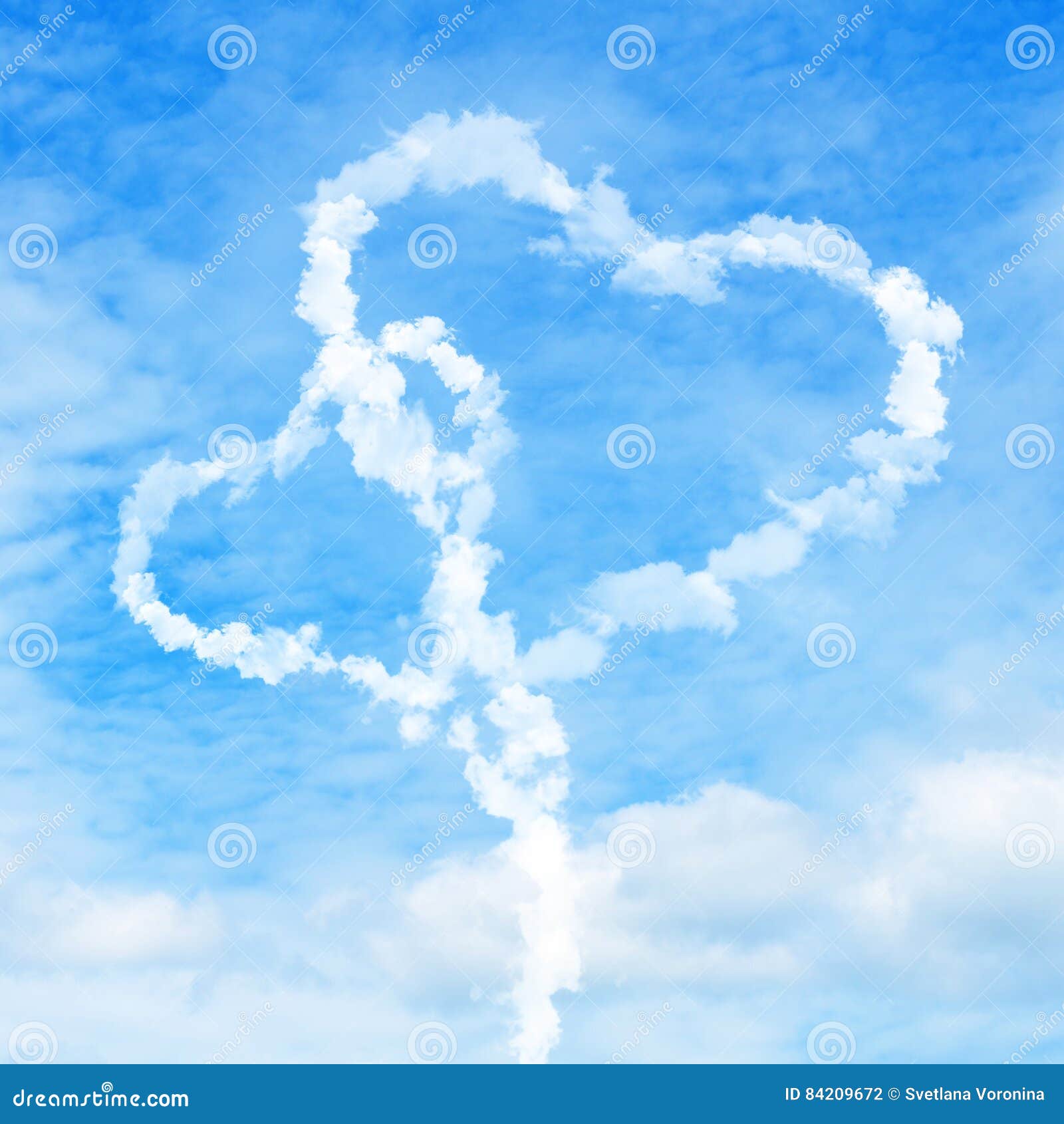 The blue sky with clouds stock photo. Image of meteorology - 84209672