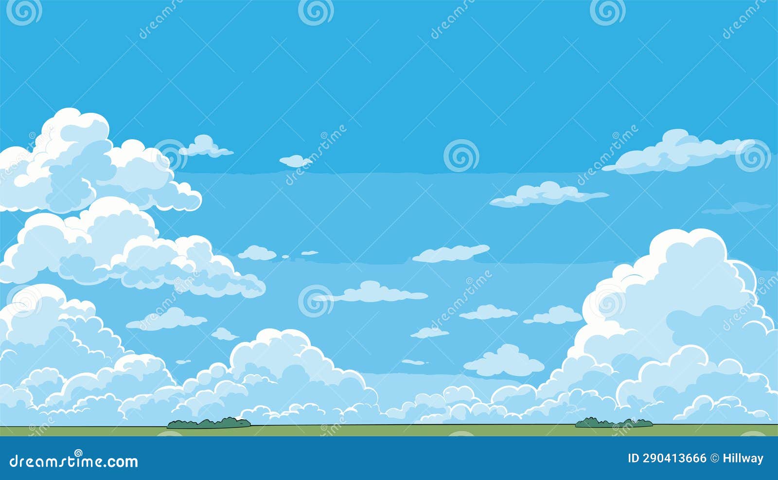 Blue Sky Clouds. Background Design, Vector Stock Illustration ... Blue Sky Clouds. Background Design, Vector Stock Illustration ...